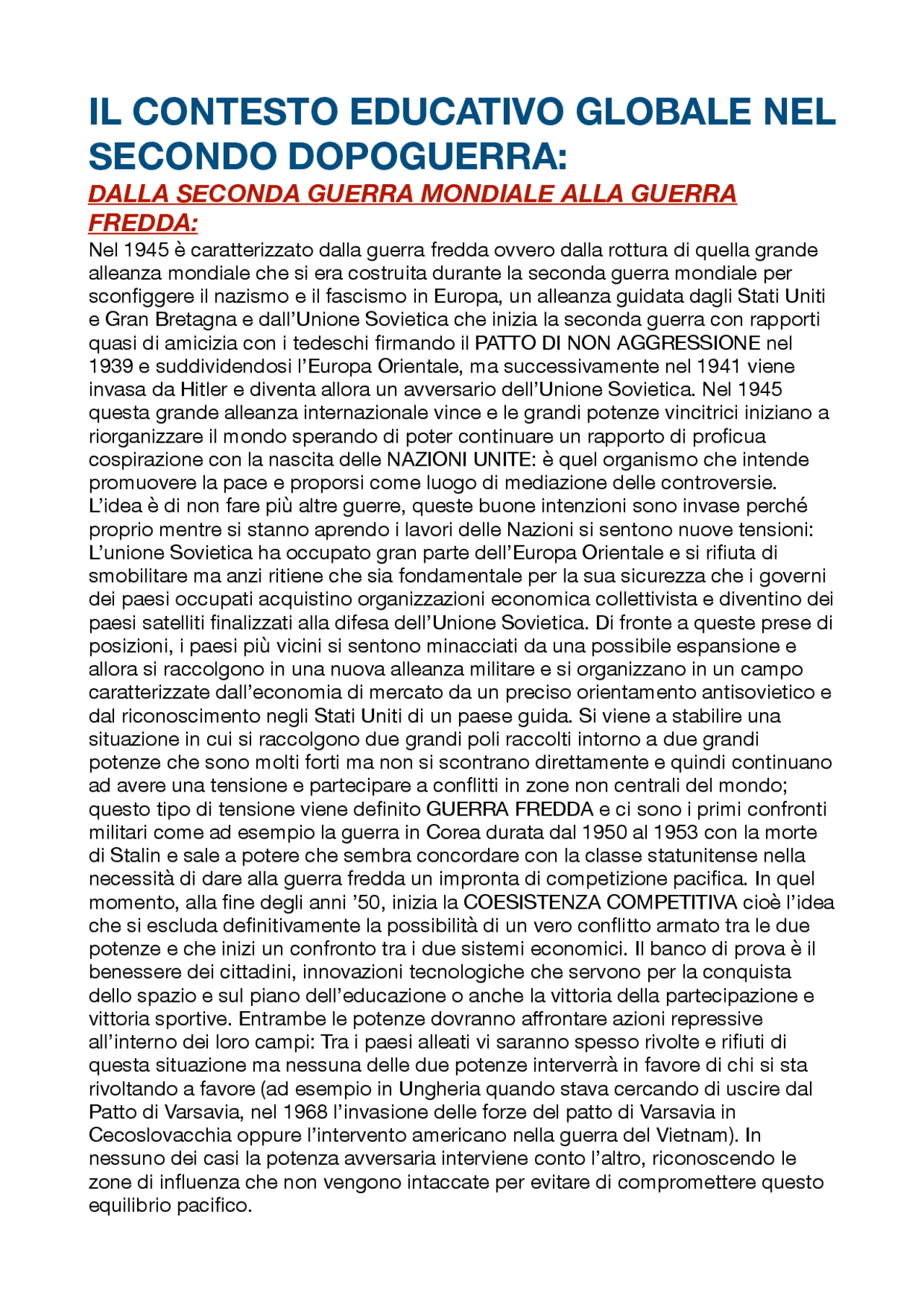 Storia Delleducazione Docsity