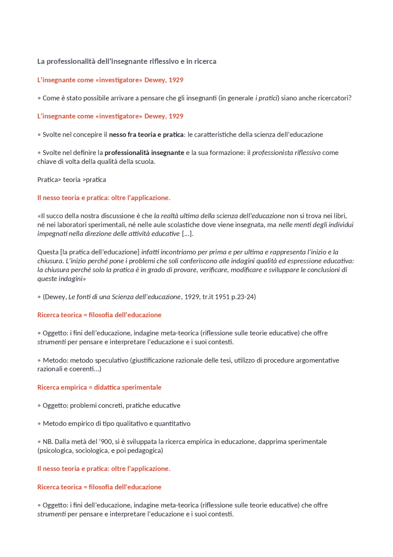 Appunti Metodologie Docsity