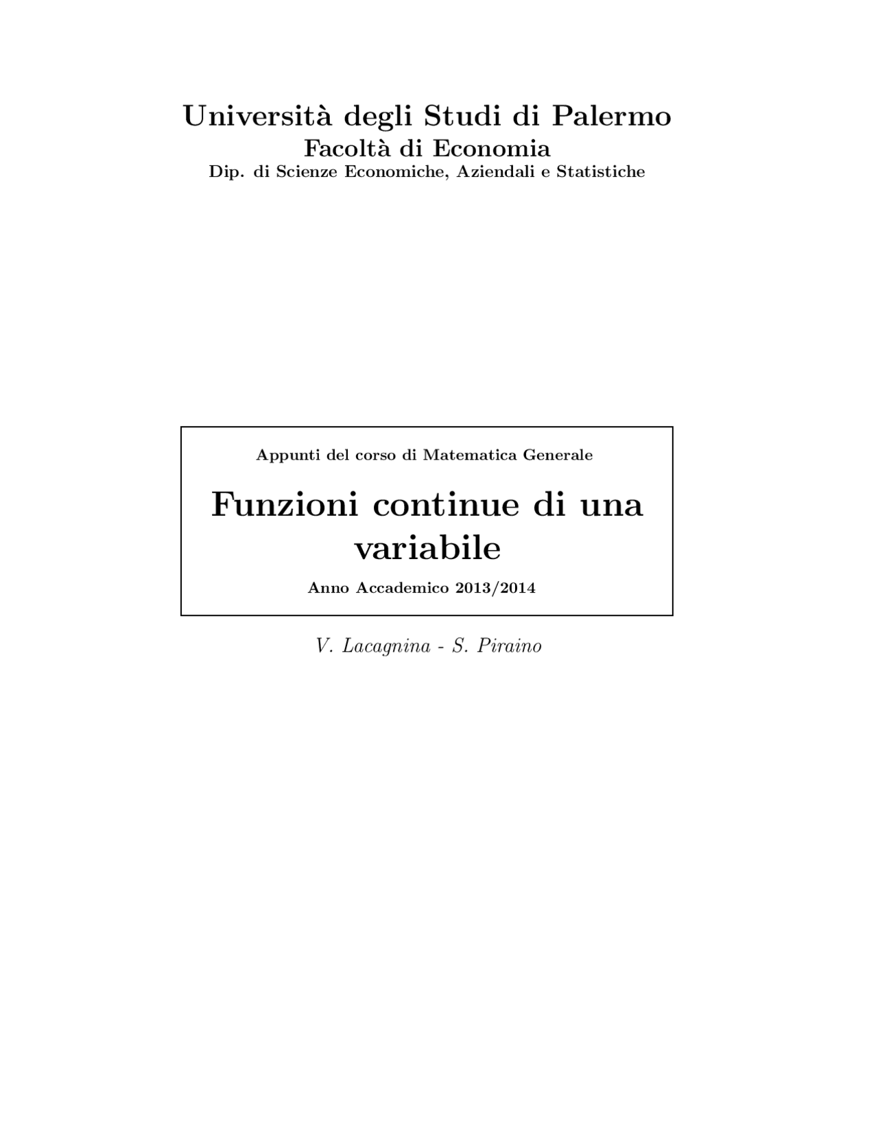 Argomento Funzioni Matematica Docsity