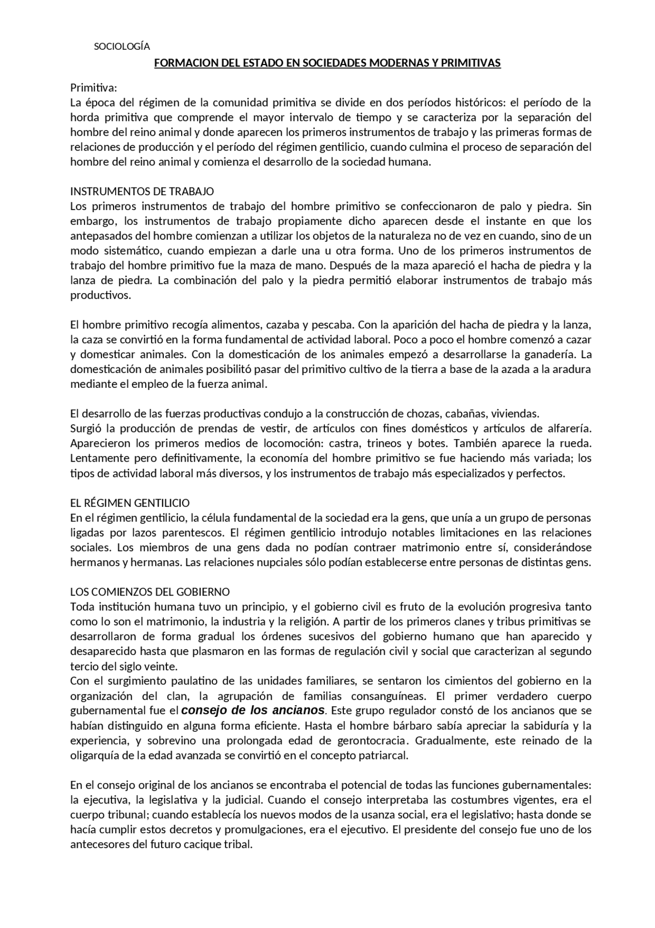 Apuntes De Sociología Docsity