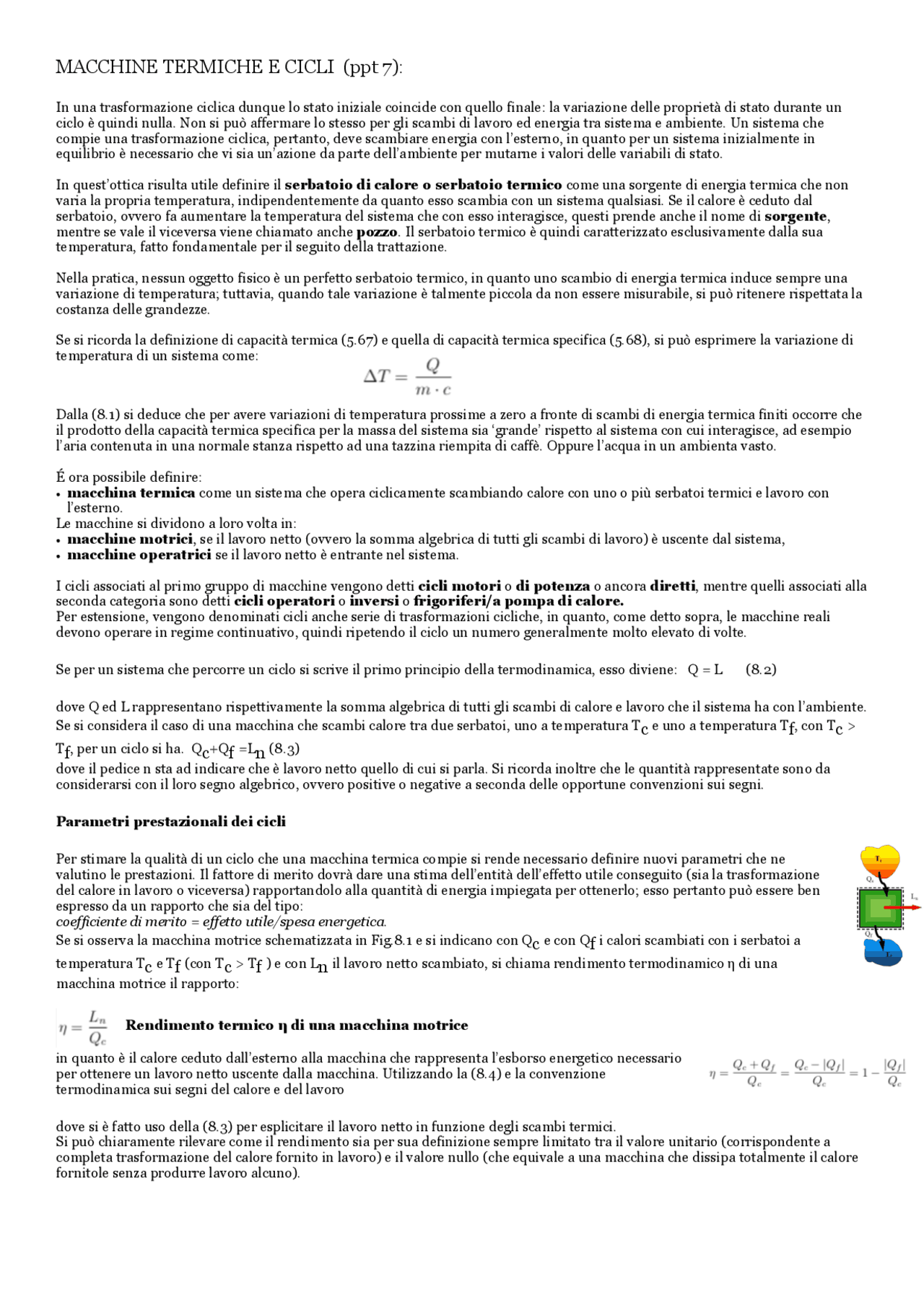 Macchine Termiche E Cicli Docsity