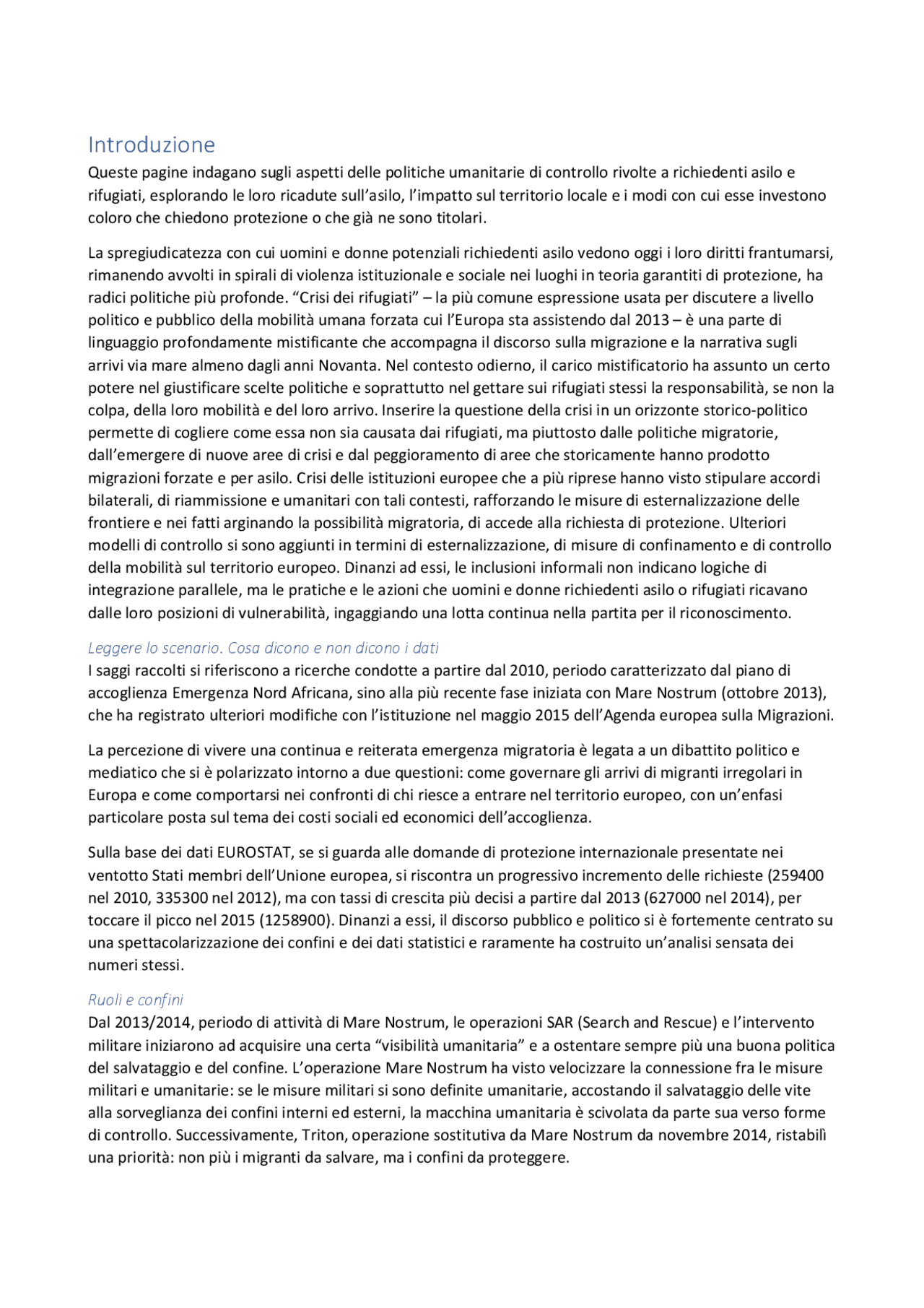 Riassunto Confini Deuropa Docsity
