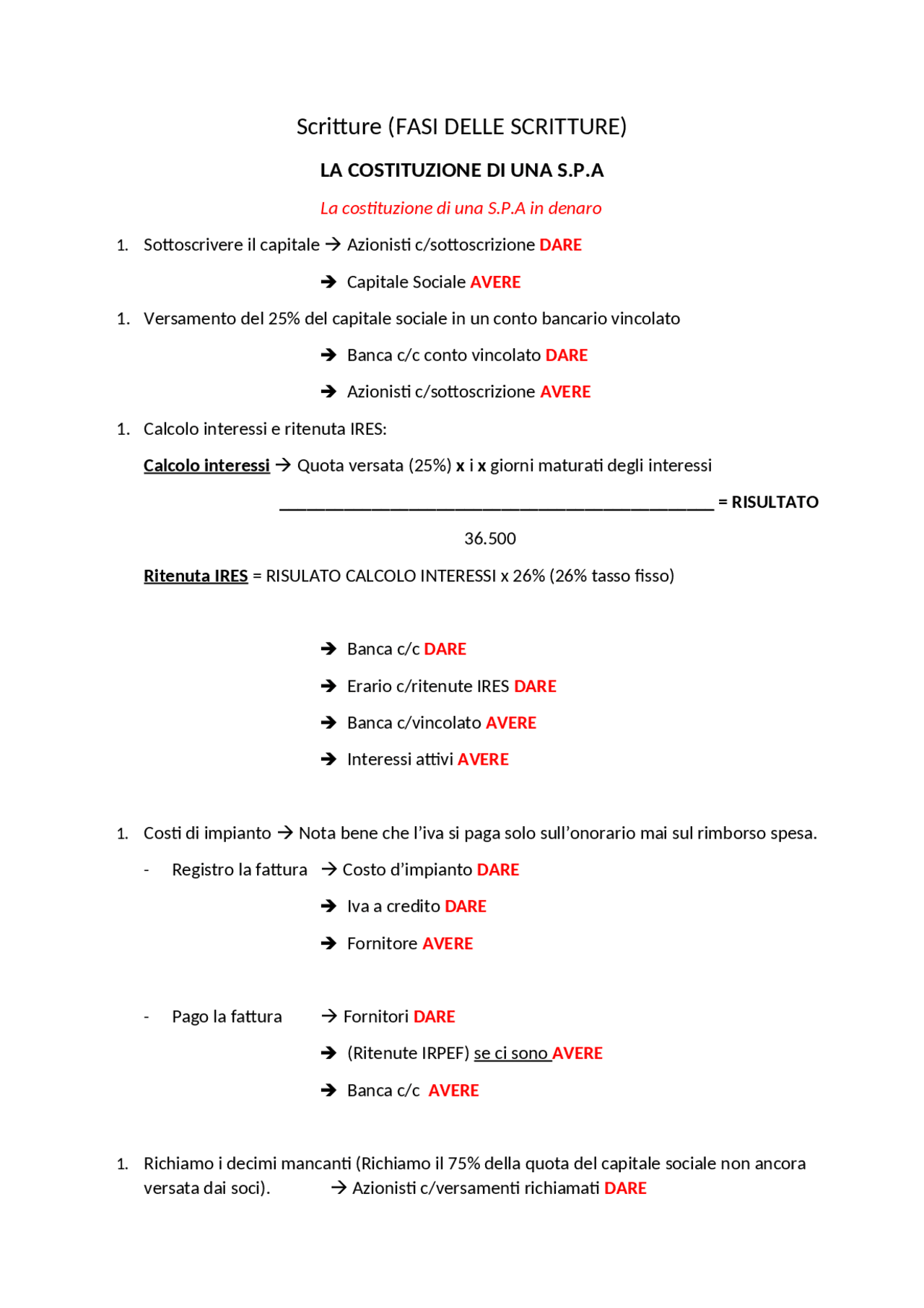 Scritture Ragioneria Docsity