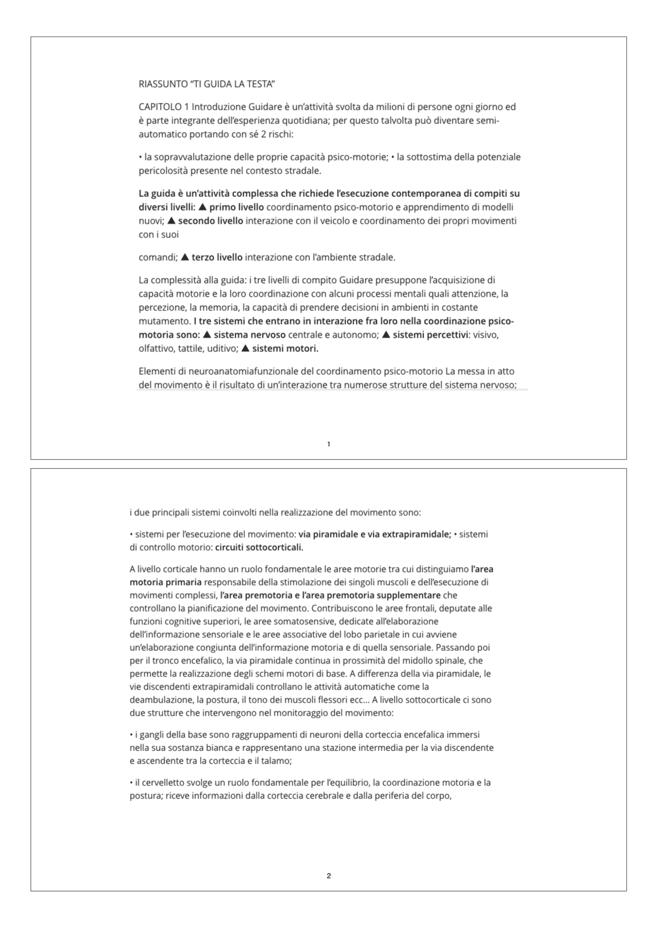 Riassunto Ti Guida La Testa Docsity