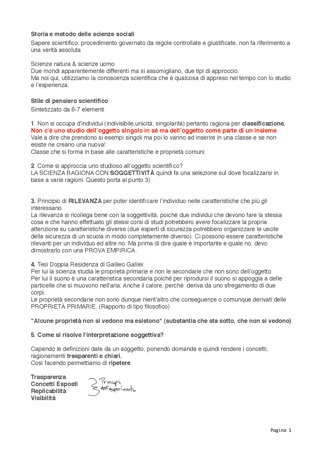 Storia E Metodo Delle Scienze Sociali Docsity