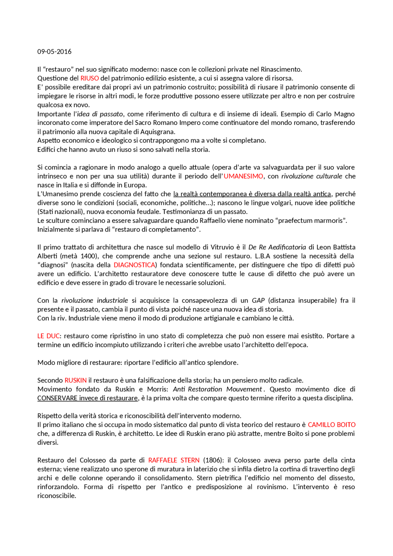 Conservazione Vs Restauro Docsity