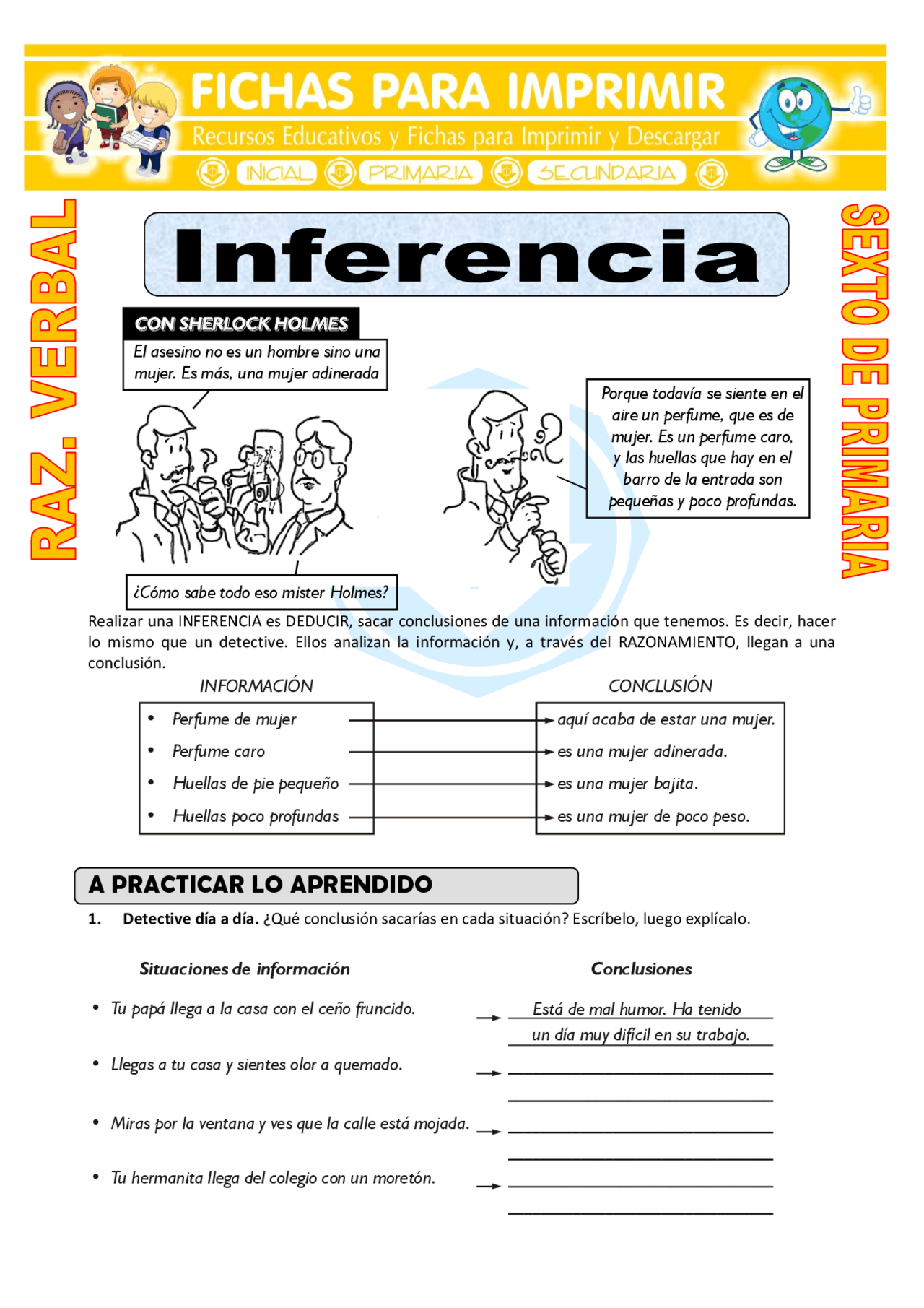 Inferencias para trabajar - Docsity
