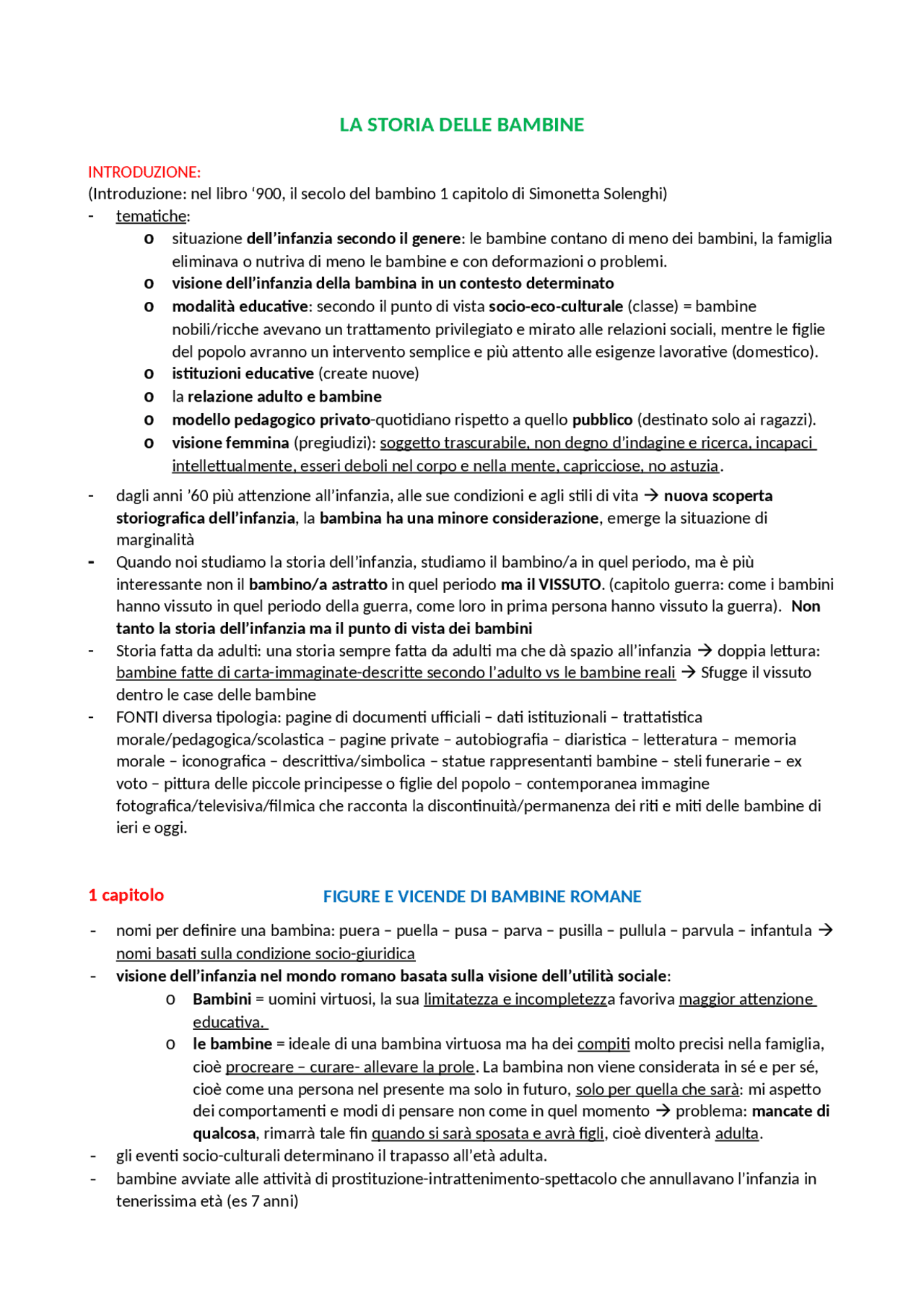Le Bambine Nella Storia Delleducazione Di S Ulivieri Docsity