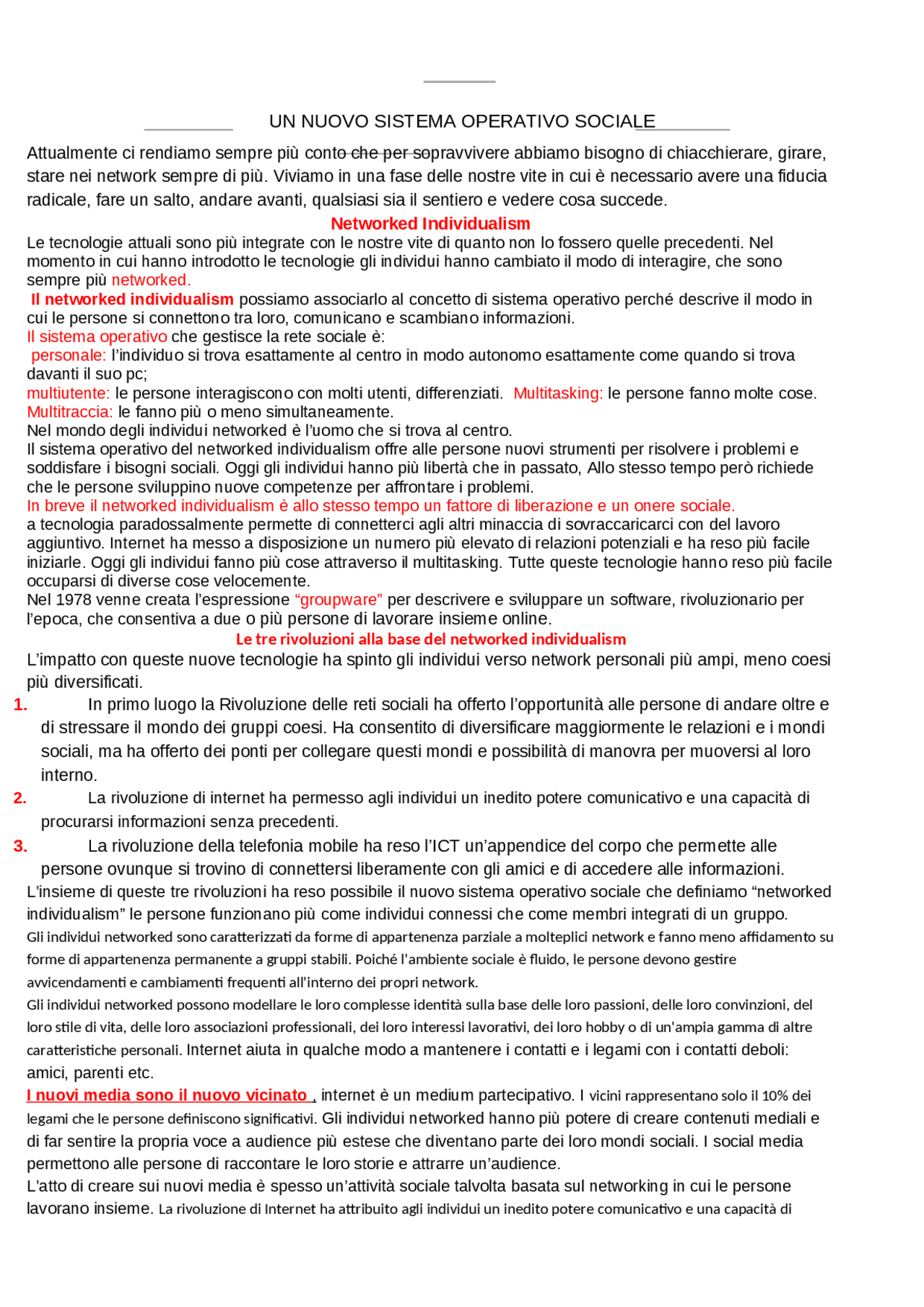 Networked Riassunto Completo Appunti Di Comunicazione Grafica Docsity