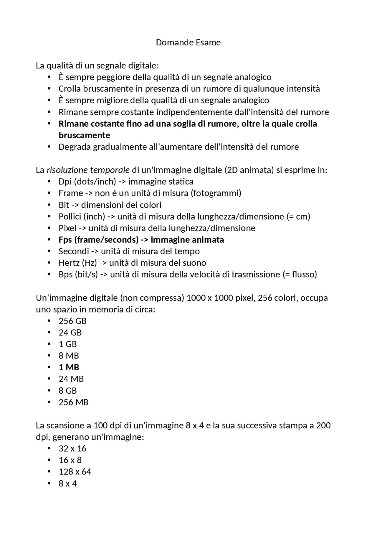 Esercizi Esame Web Design Docsity