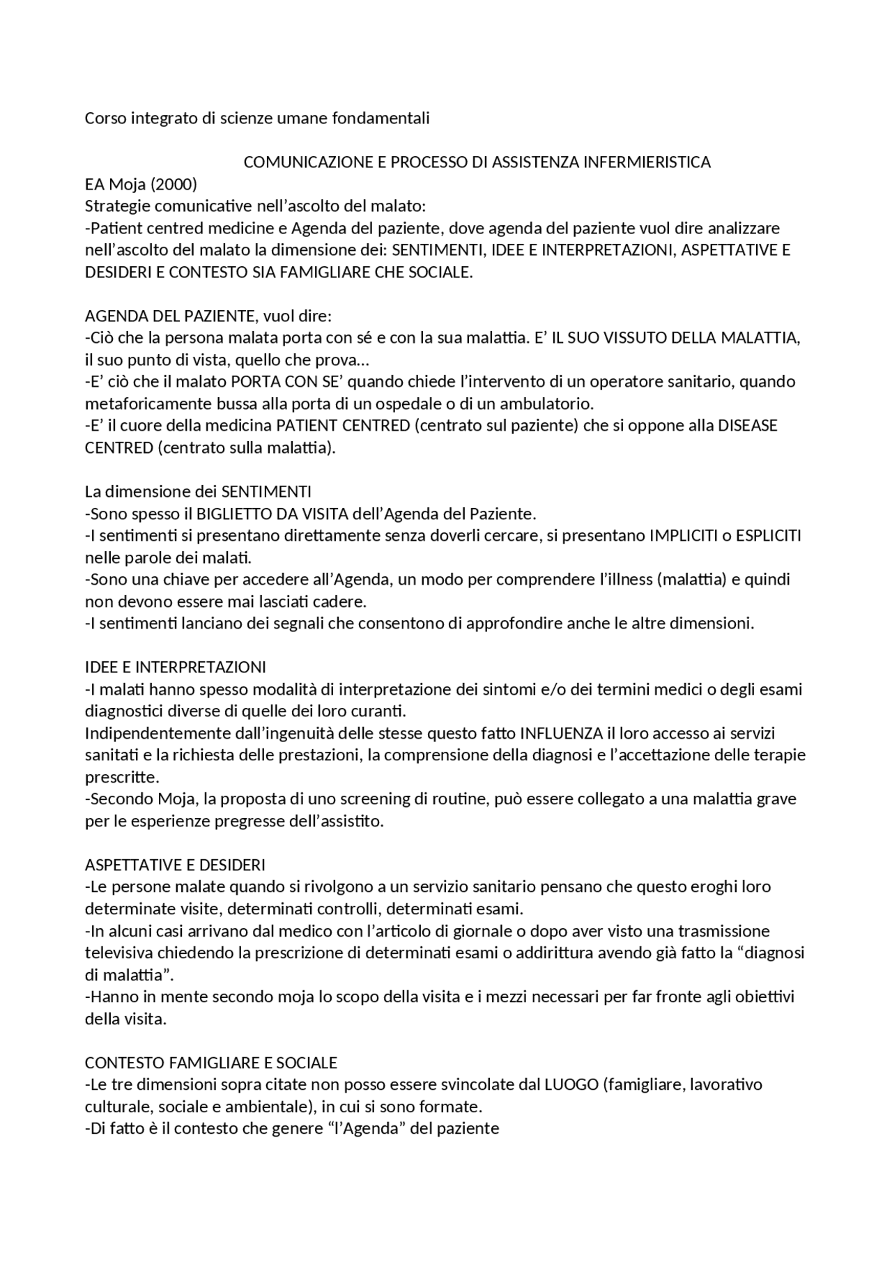 Scienze Umane E Fondamentali Docsity