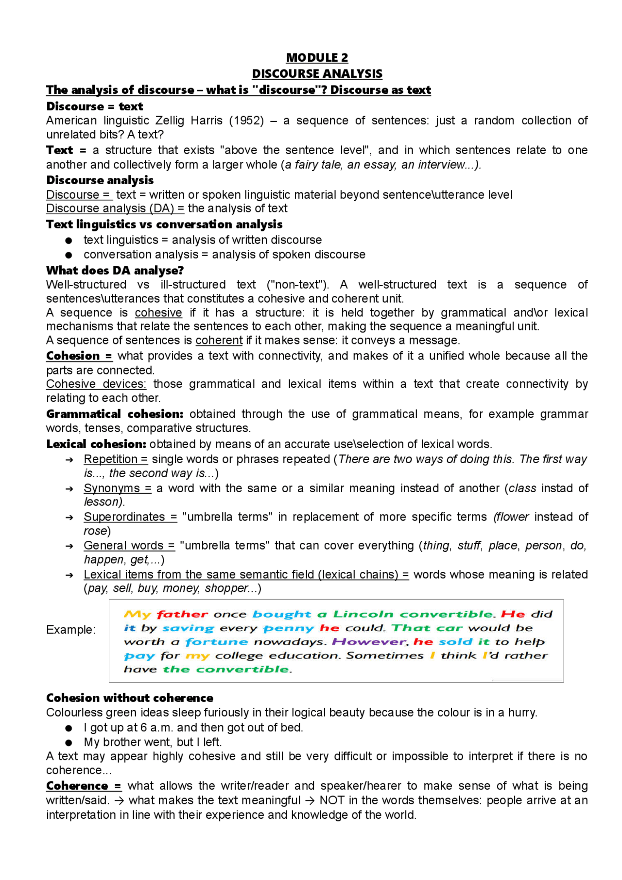 Lingua Inglese Modulo 2 Docsity