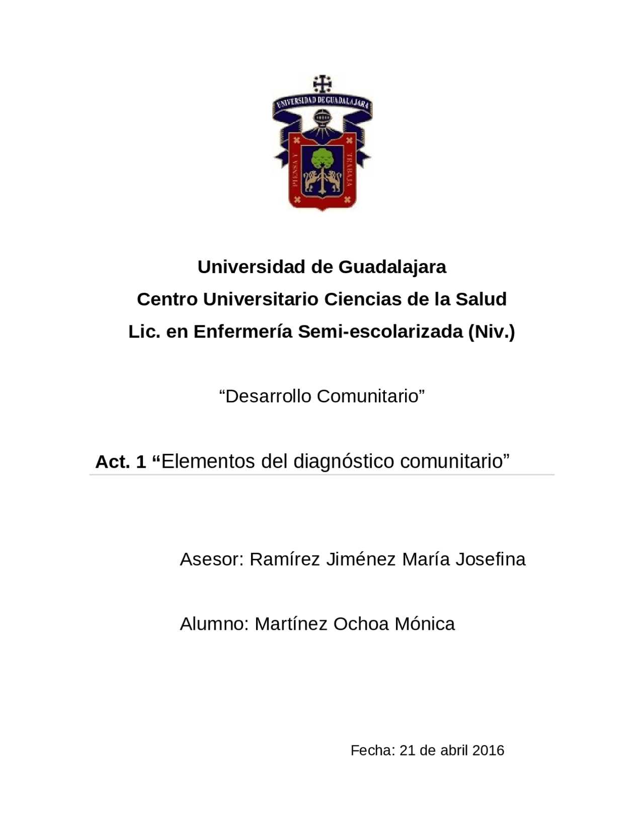 Elementos de Dx comunitario - Docsity