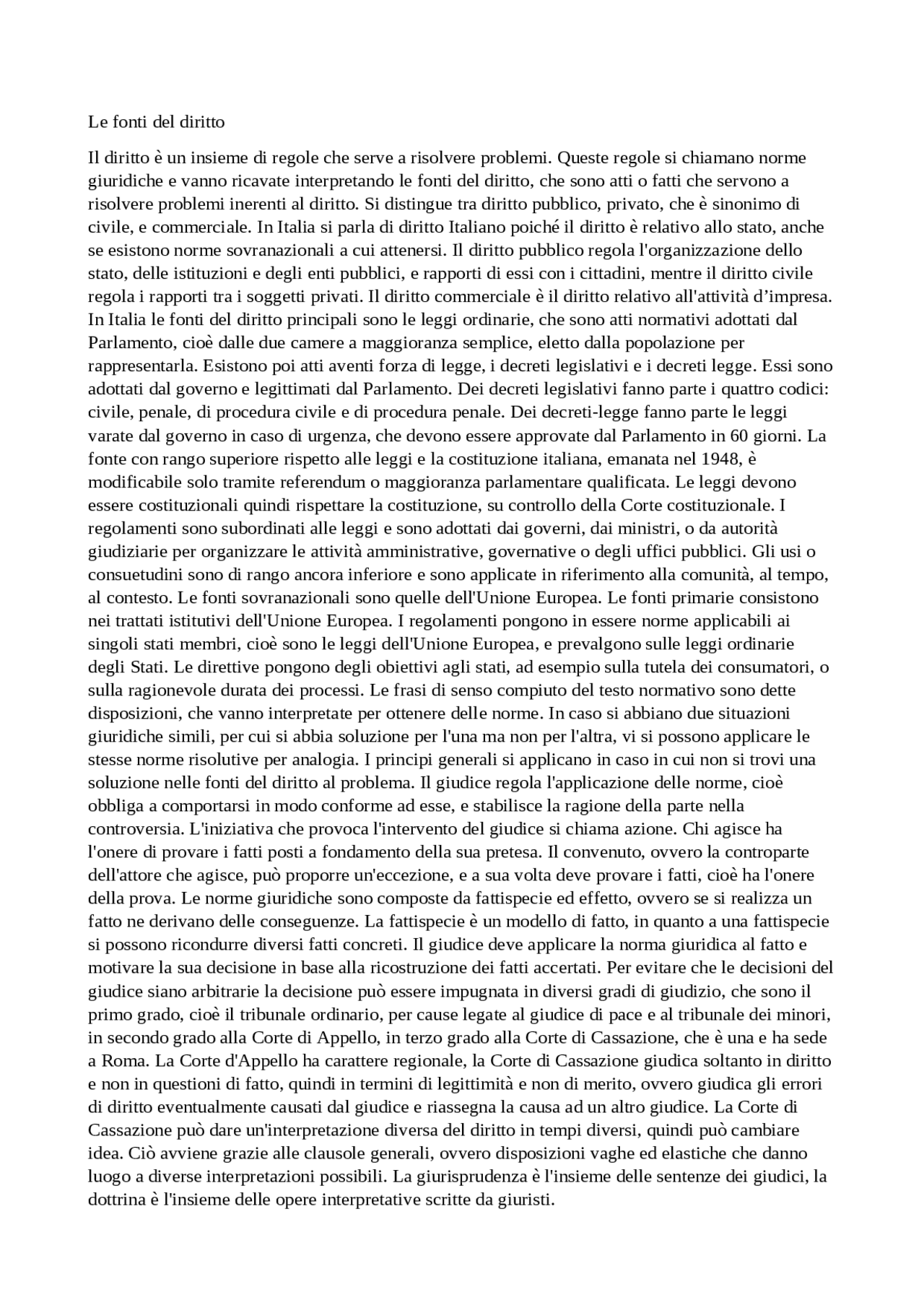 Elementi Di Diritto Civile Docsity