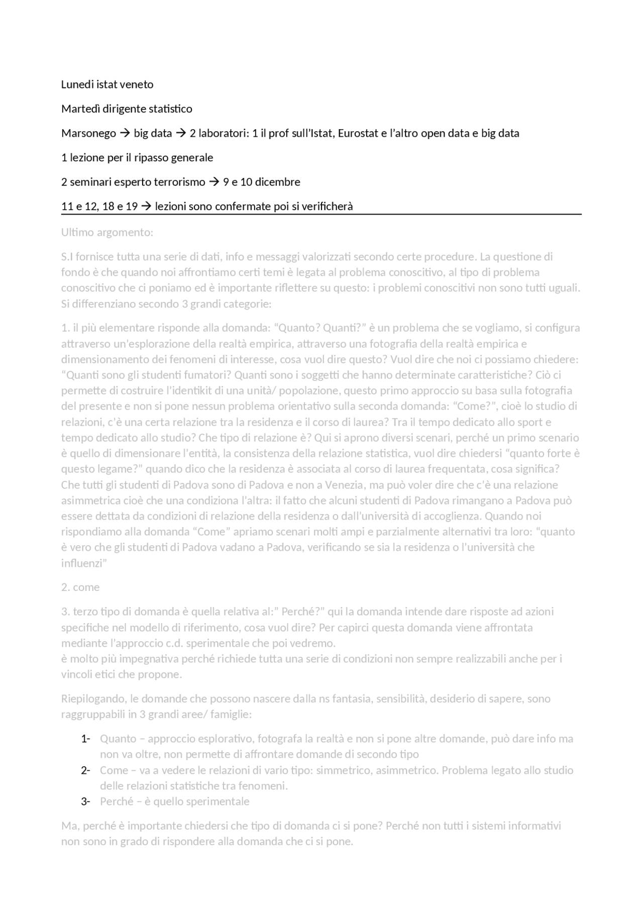 Lezione Introduttiva Alla Statistica E Agli Indicatori Sociali