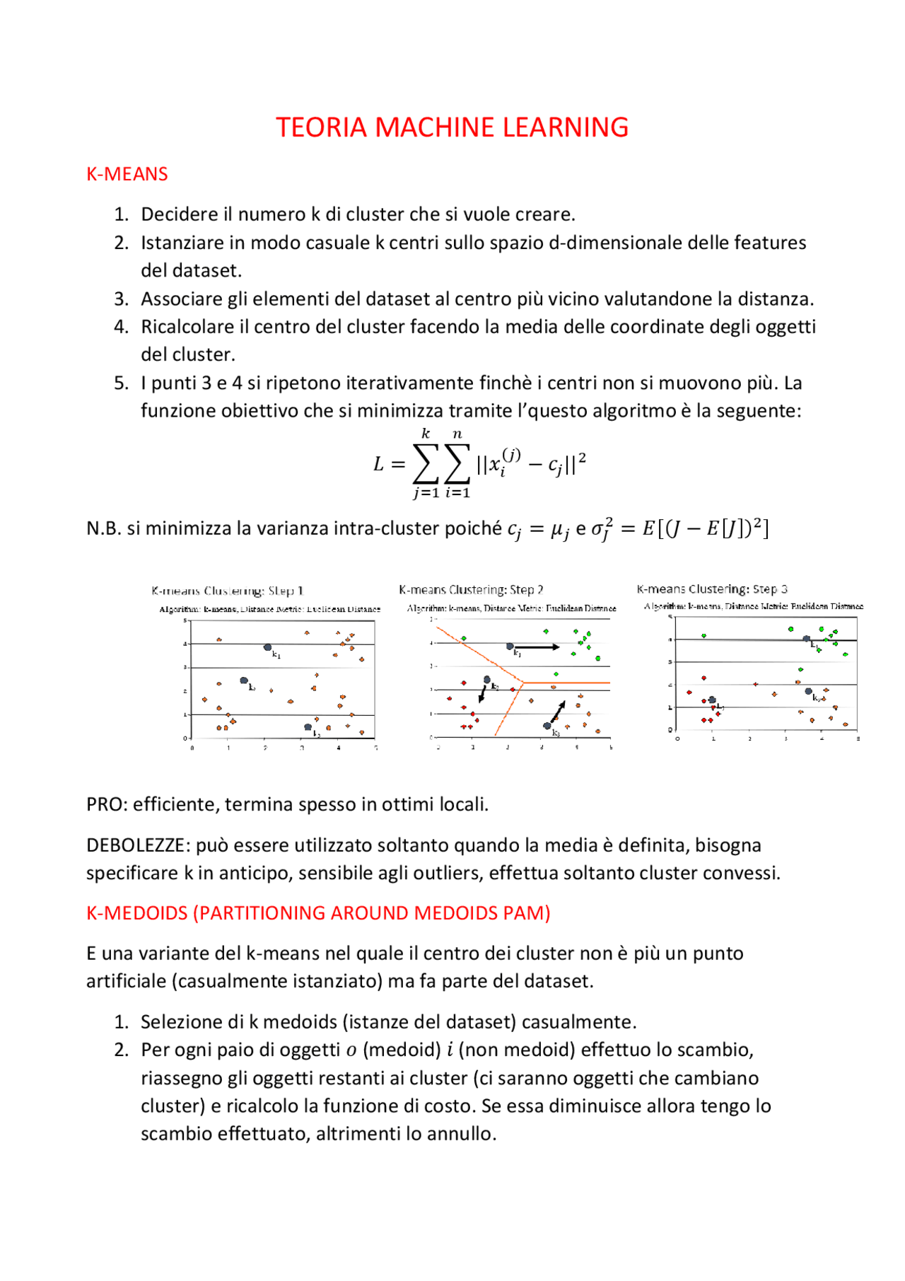 Appunti Machine Learning Docsity