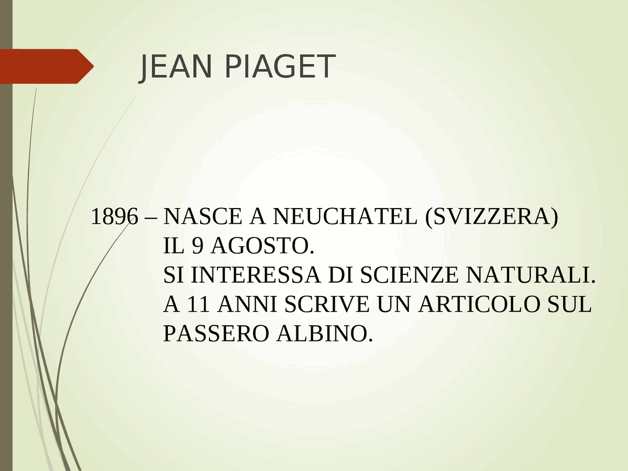 Jean Piaget Psicologia Docsity