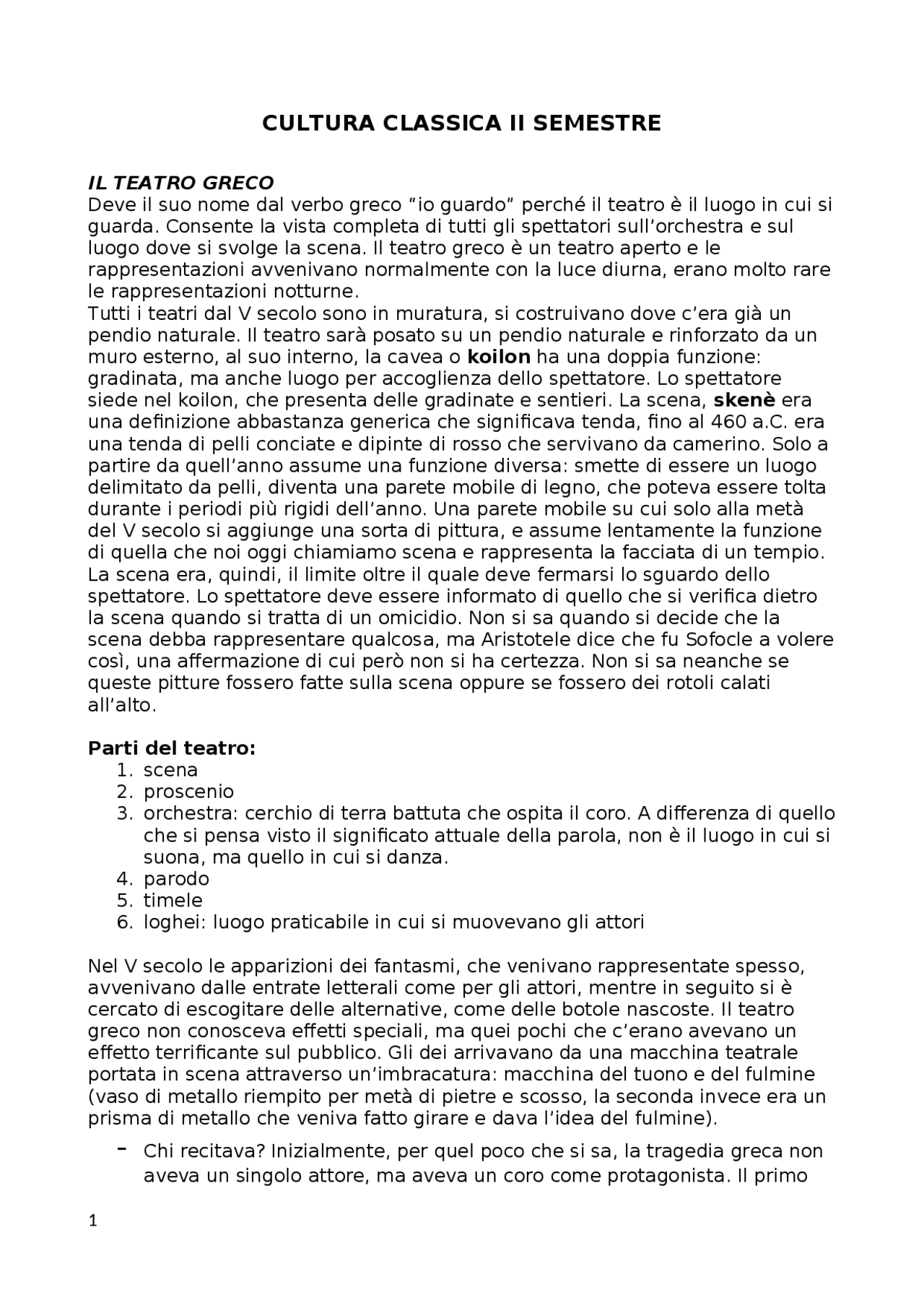 Cultura Classica E Comunicazione Ii Modulo Docsity