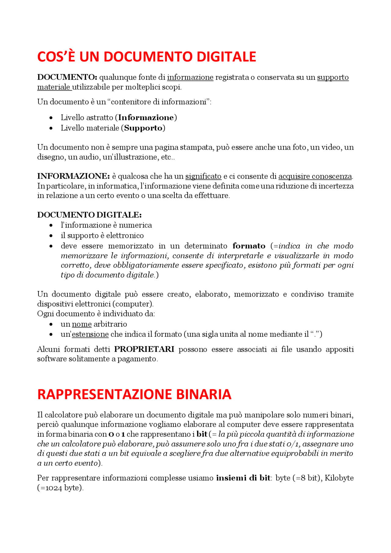 Riassunti Editoria Digitale Docsity