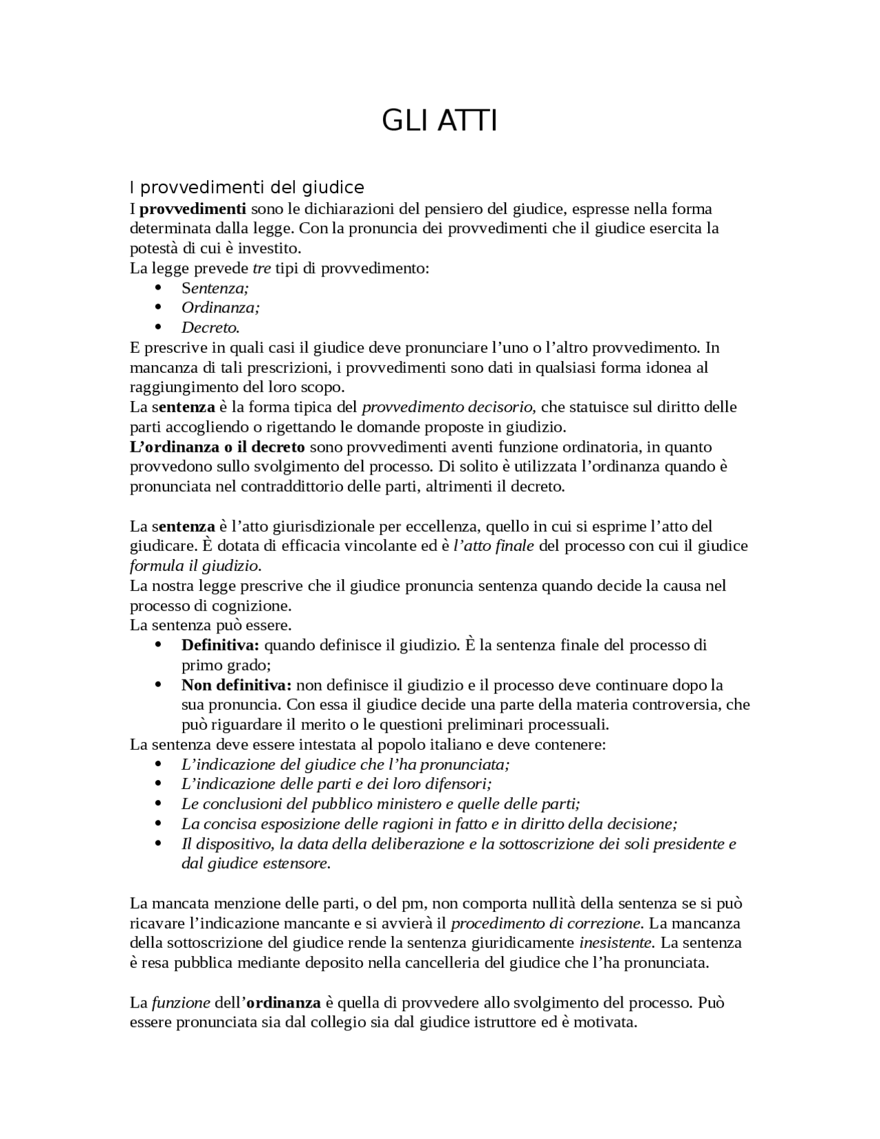 Atti Parte Due Del Processo Civile Docsity