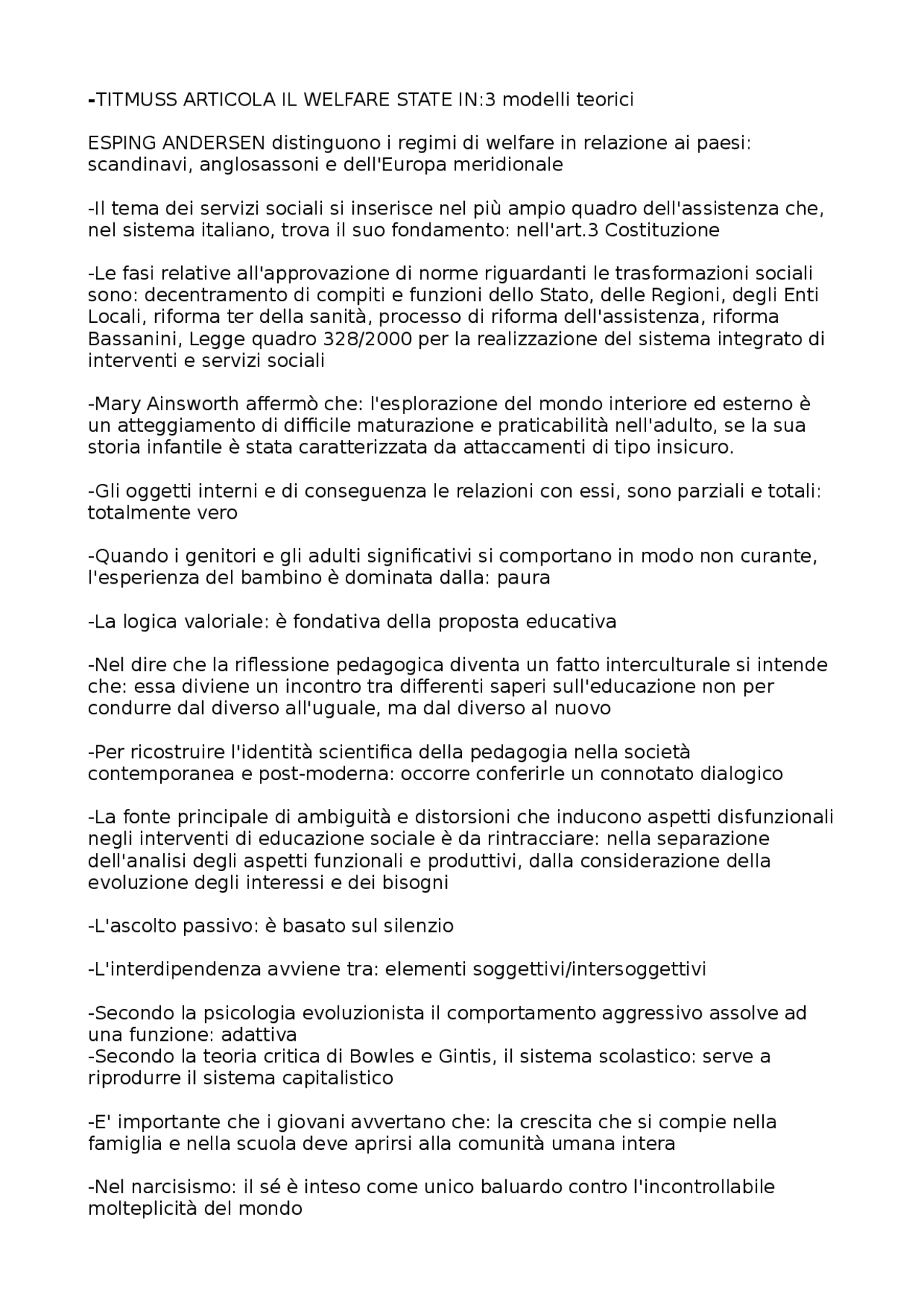 Test Corso educatore 60 CFU | Prove d'esame di Scienze dell'educazione ...