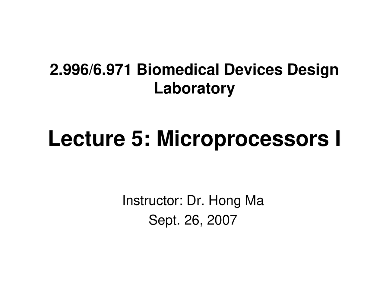 Microprocessors And Assembly Language Lecture Notes Computer