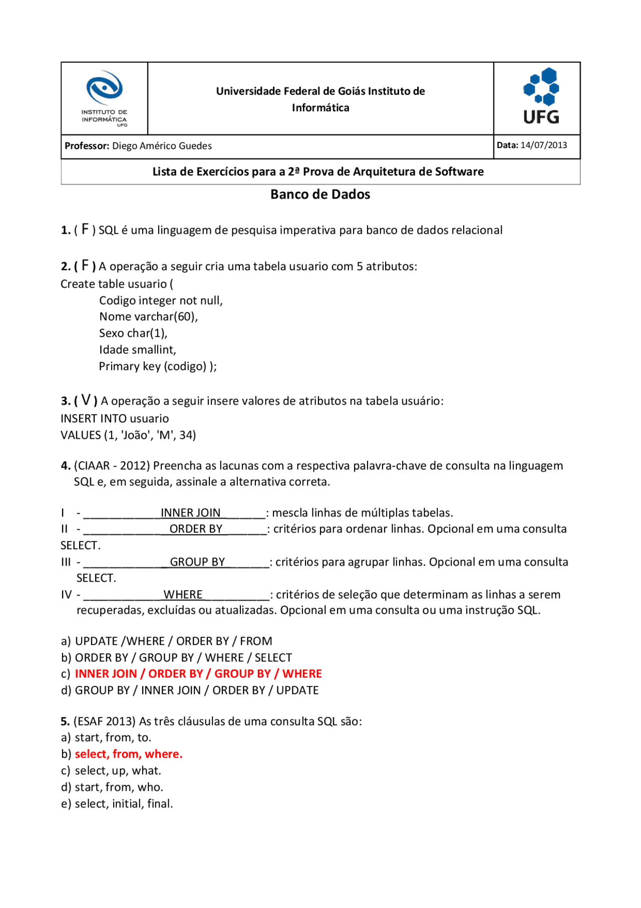 Arquitetura De Software Docsity