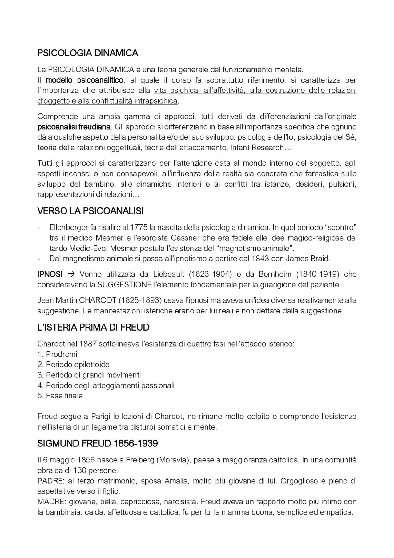 Freud Teoria E Concetti Base Docsity