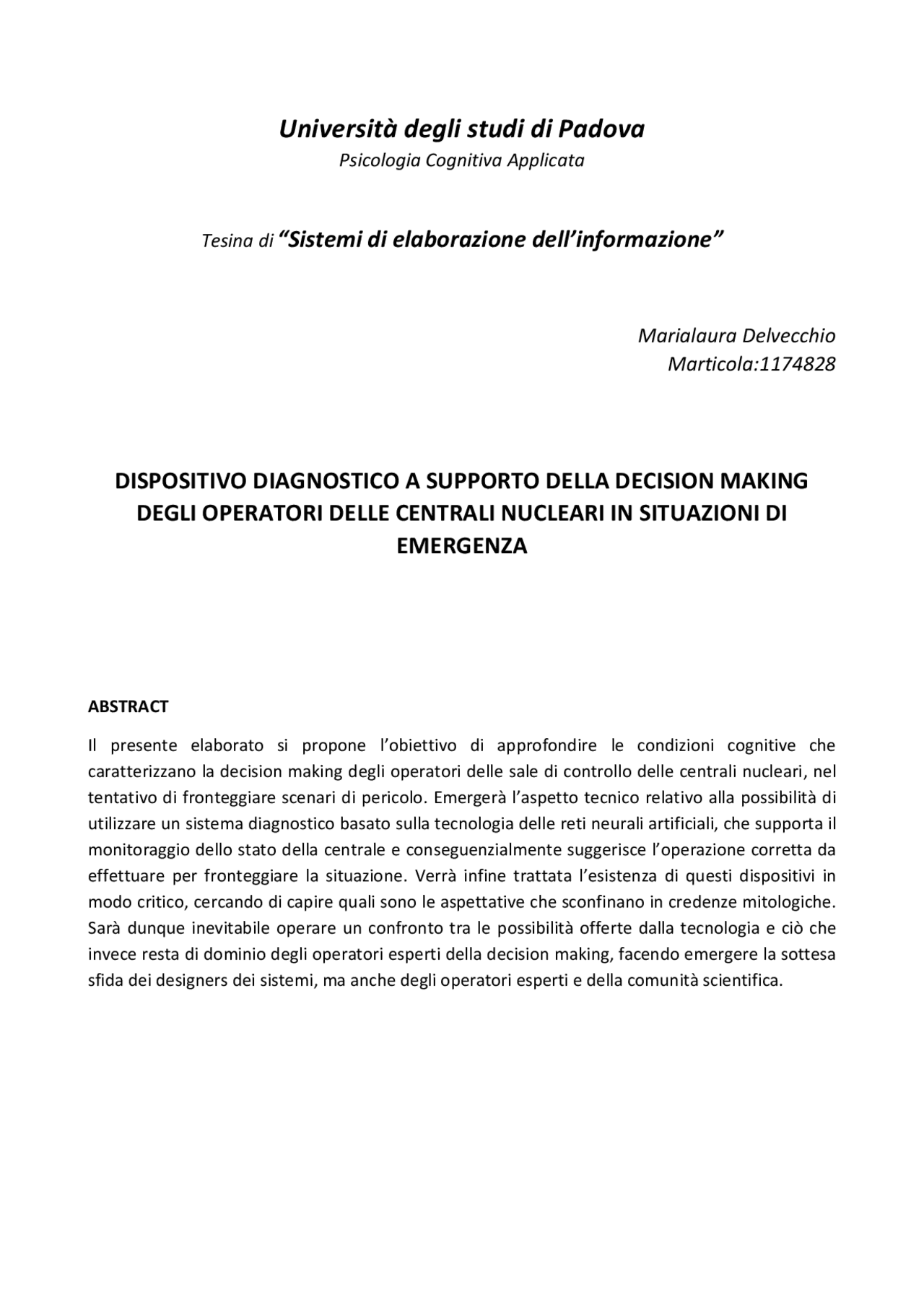 Sistemi Di Elaborazione Dellinformazione Docsity