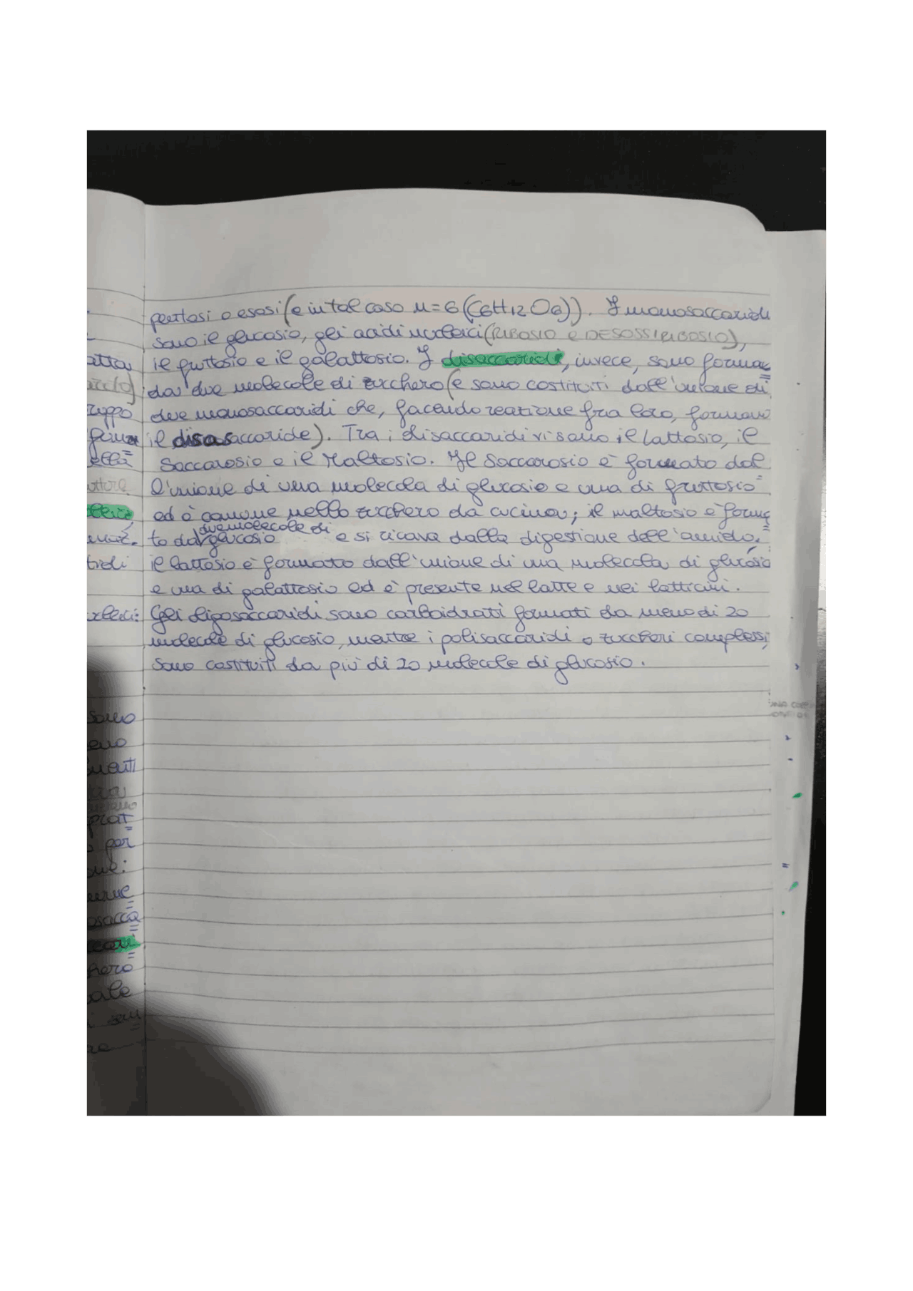 Carboidrati Biologia Docsity