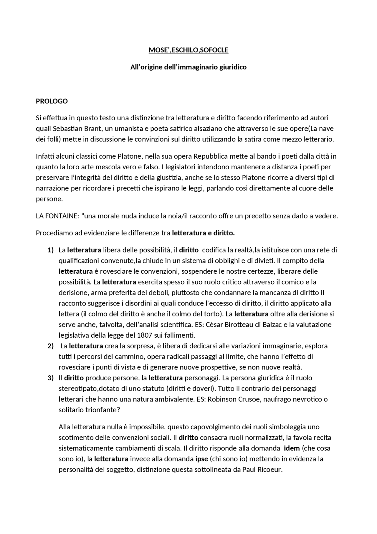Moseeschilosofocle Docsity