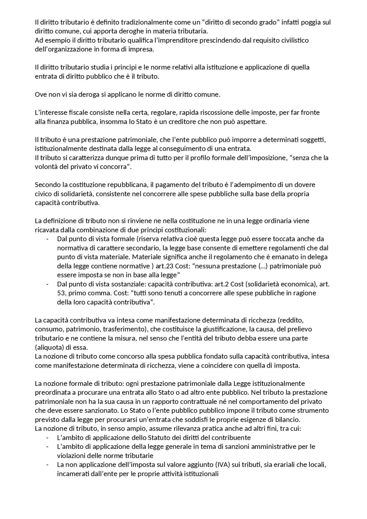 Appunti Diritto Tributario Prof Logozzo Docsity
