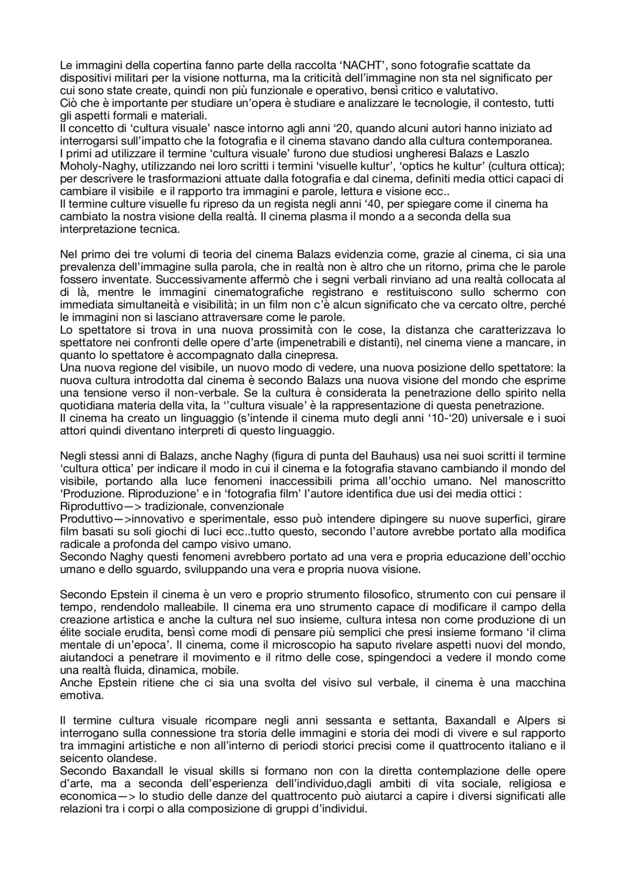 Cultura Visuale Di A Somaini E A Pinotti Docsity