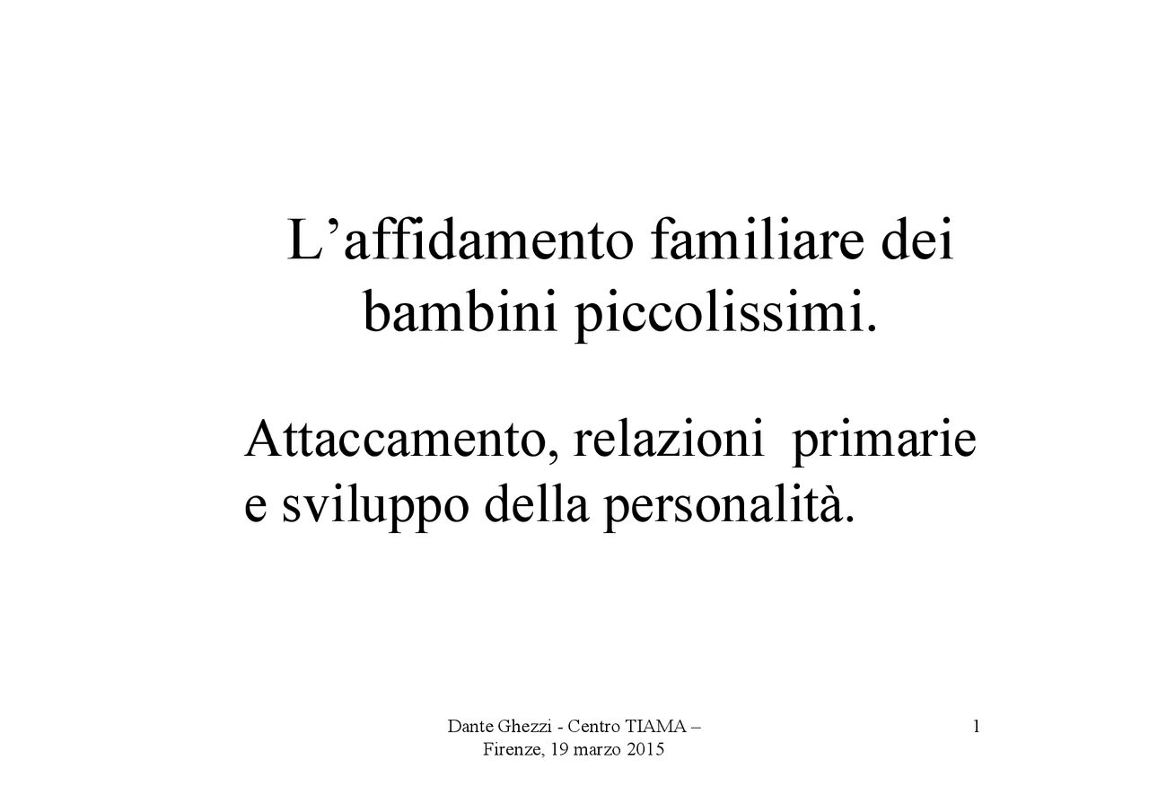 Affido Si Può Il Ruolo Dellassistente Sociale Docsity