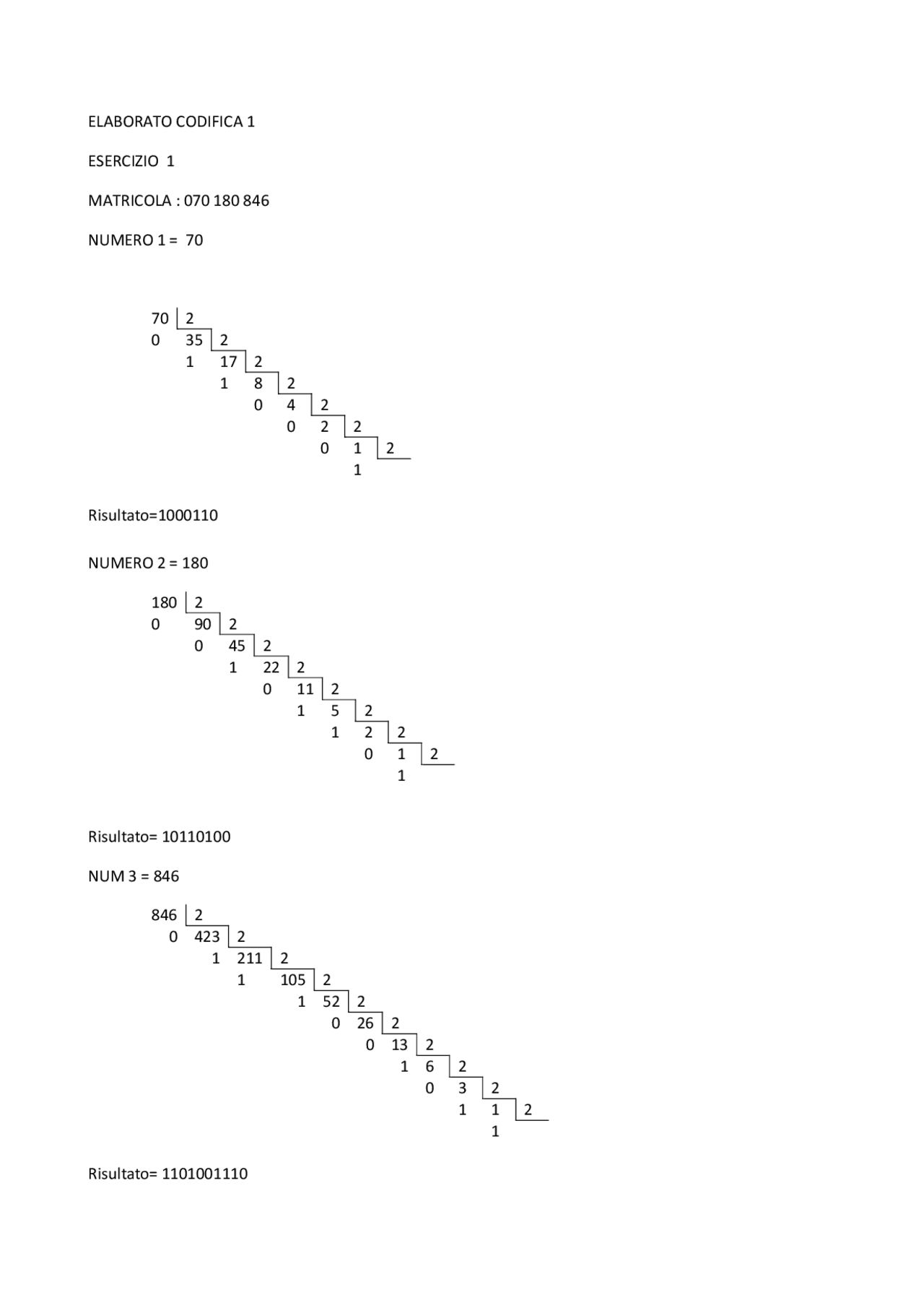 Elaborato Codifica Sistemi Di Elaborazione Delle Informazioni Docsity