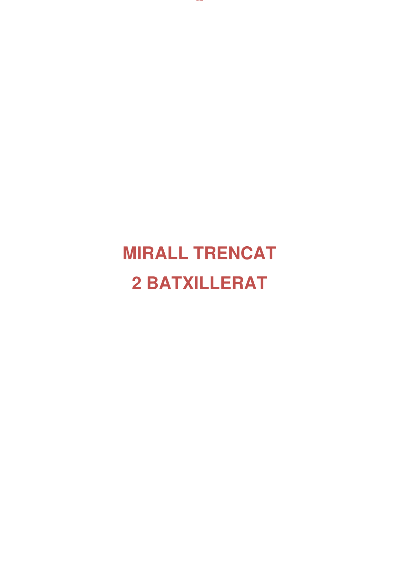 Mirall Trencat Docsity