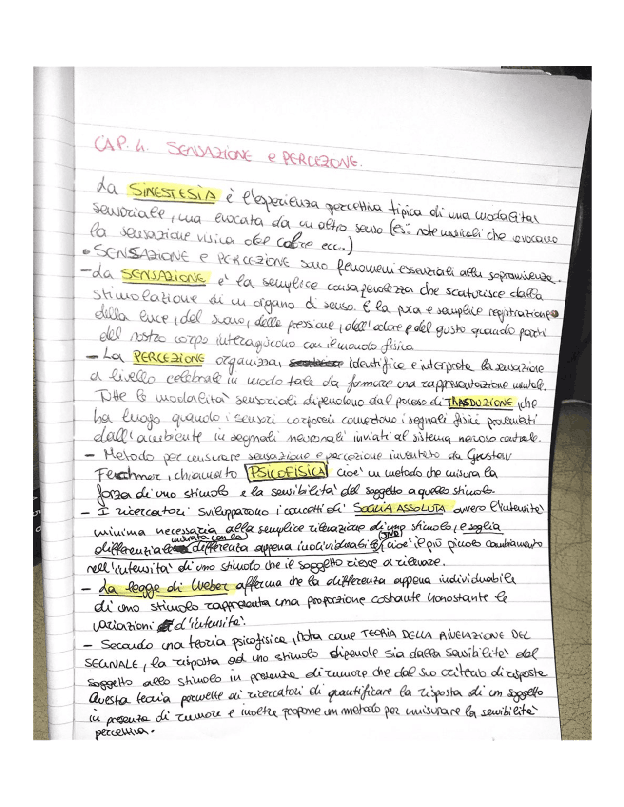 Psicologia Generale Alcuni Capitoli Riassunto Docsity