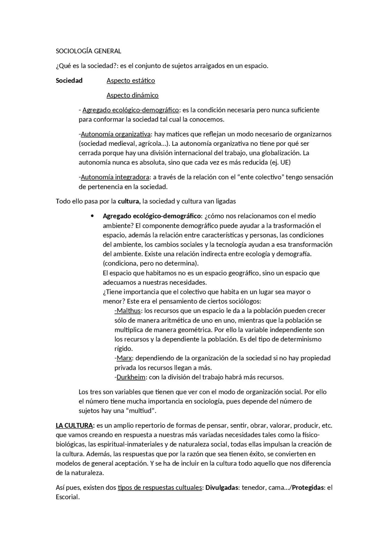 Sociología General Derecho Con Rrll Y Rrhh Docsity