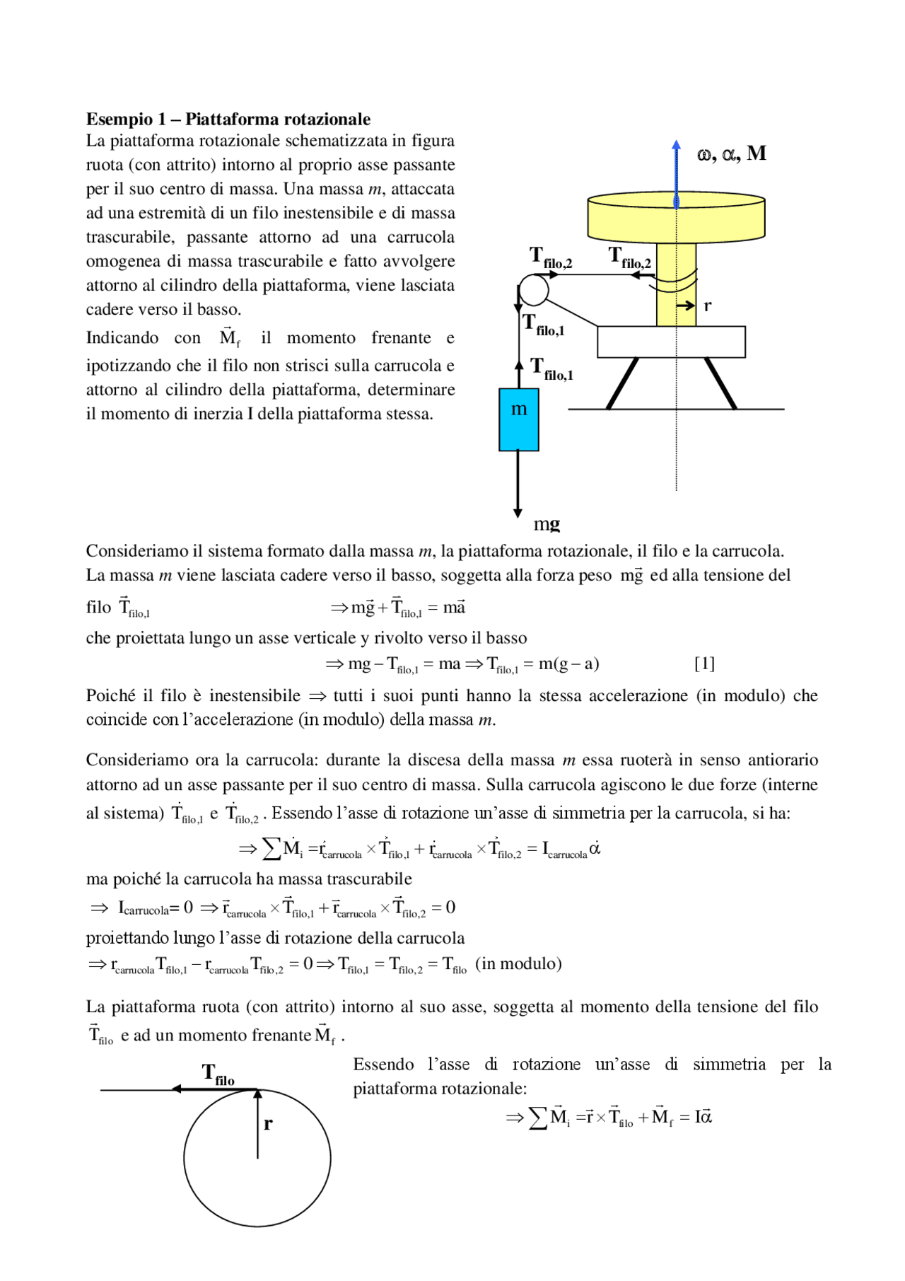 Esercizi Corpo Rigido Fisica 1 Esercizi Di Fisica Docsity