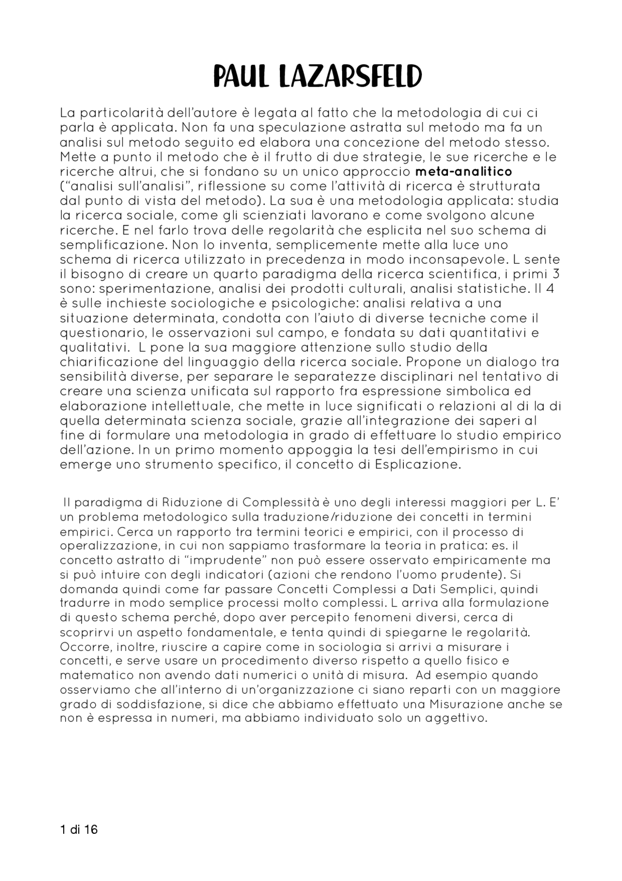 Quarto Modulo Storia Metodo Delle Scienze Sociali Profantonio