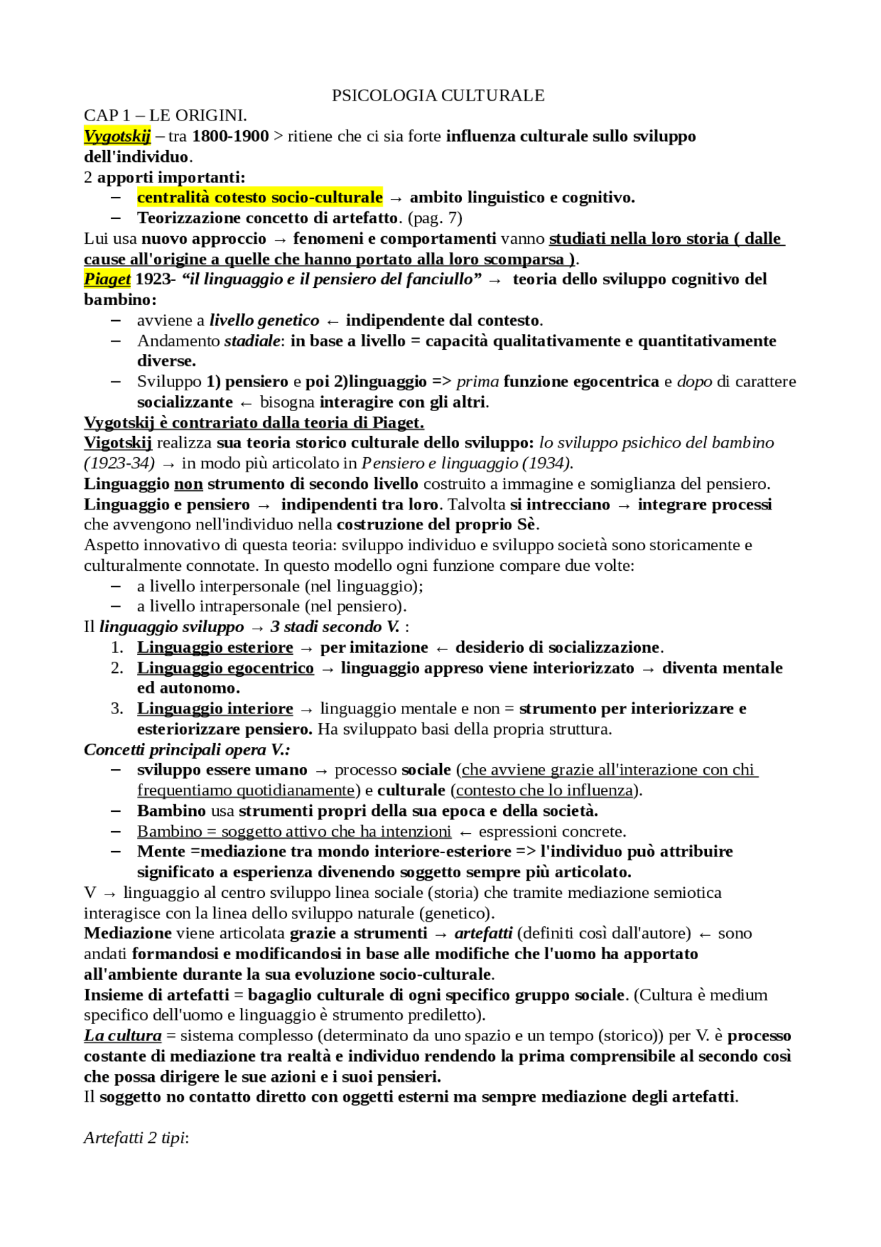 Psicologia Manuale Riassunto Docsity