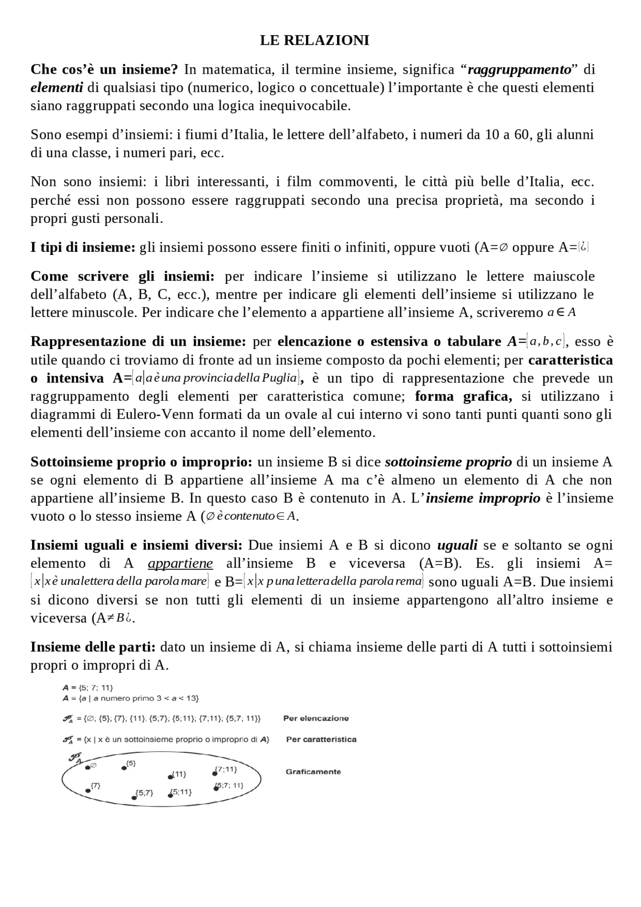 Fondamenti E Didattica Della Matematica Docsity