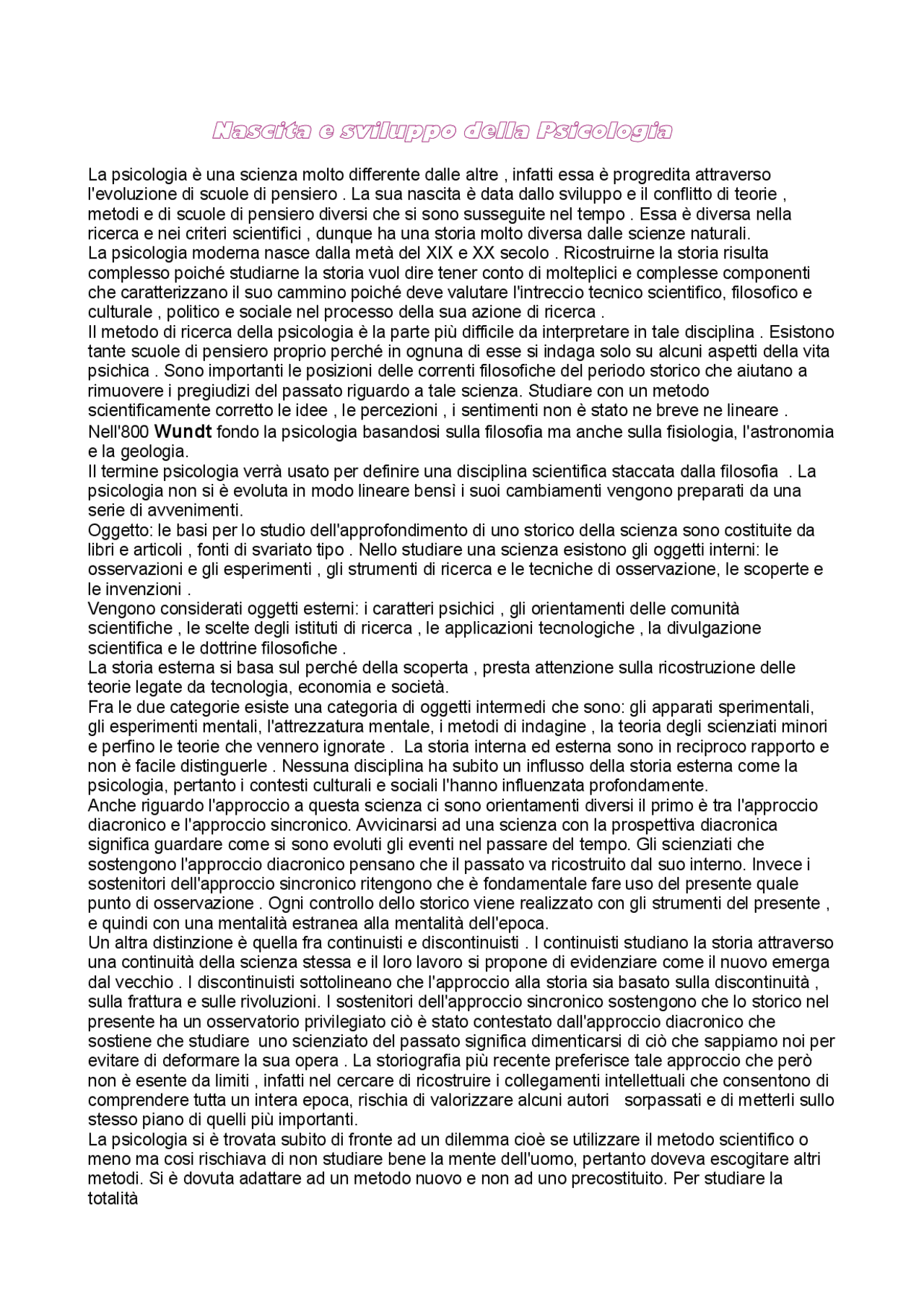 Storia Delle Scienze E Delle Tecniche Relazione 1 4 Docsity