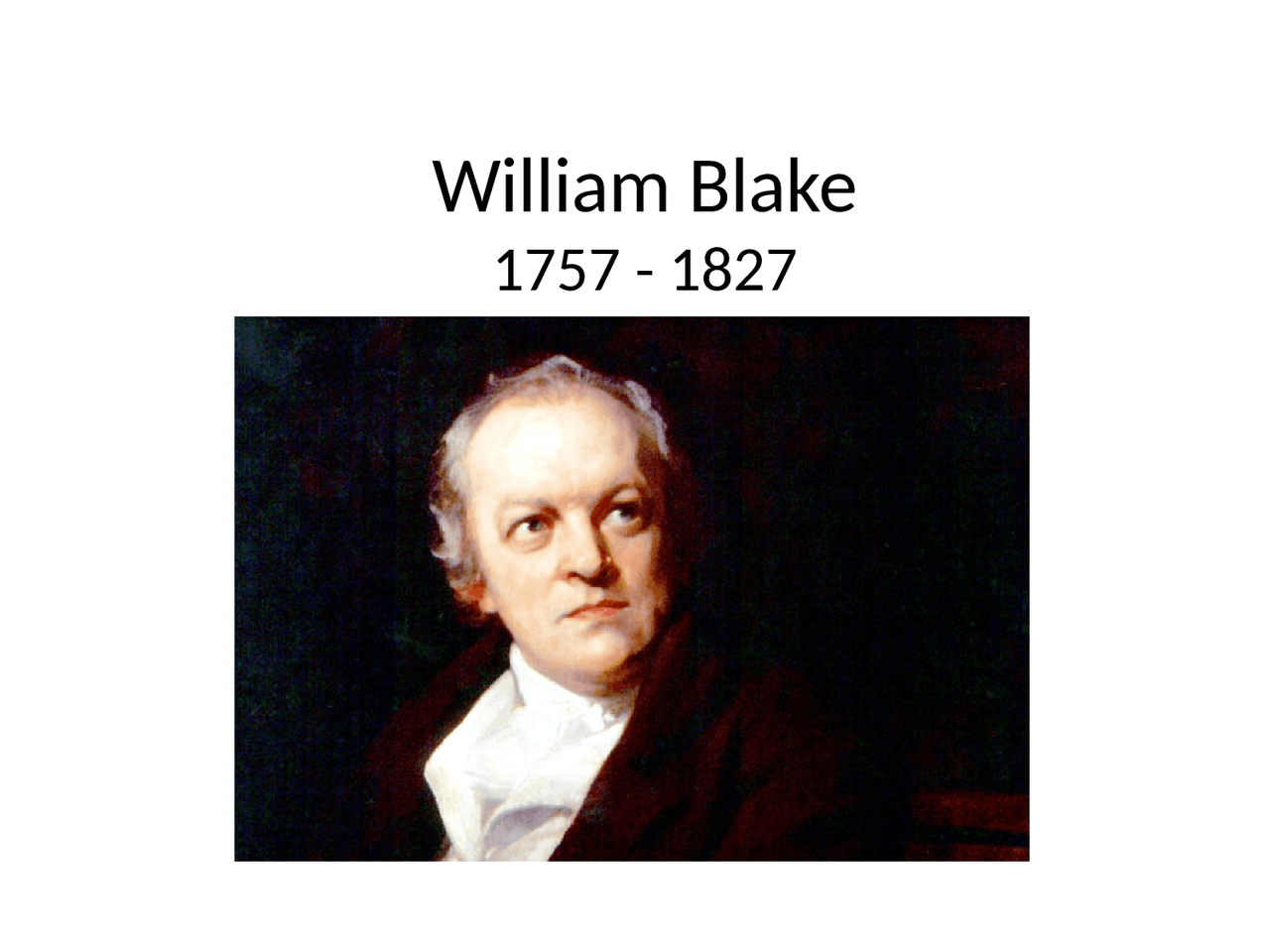 William Blake Powerpoint Slide Di Inglese Docsity