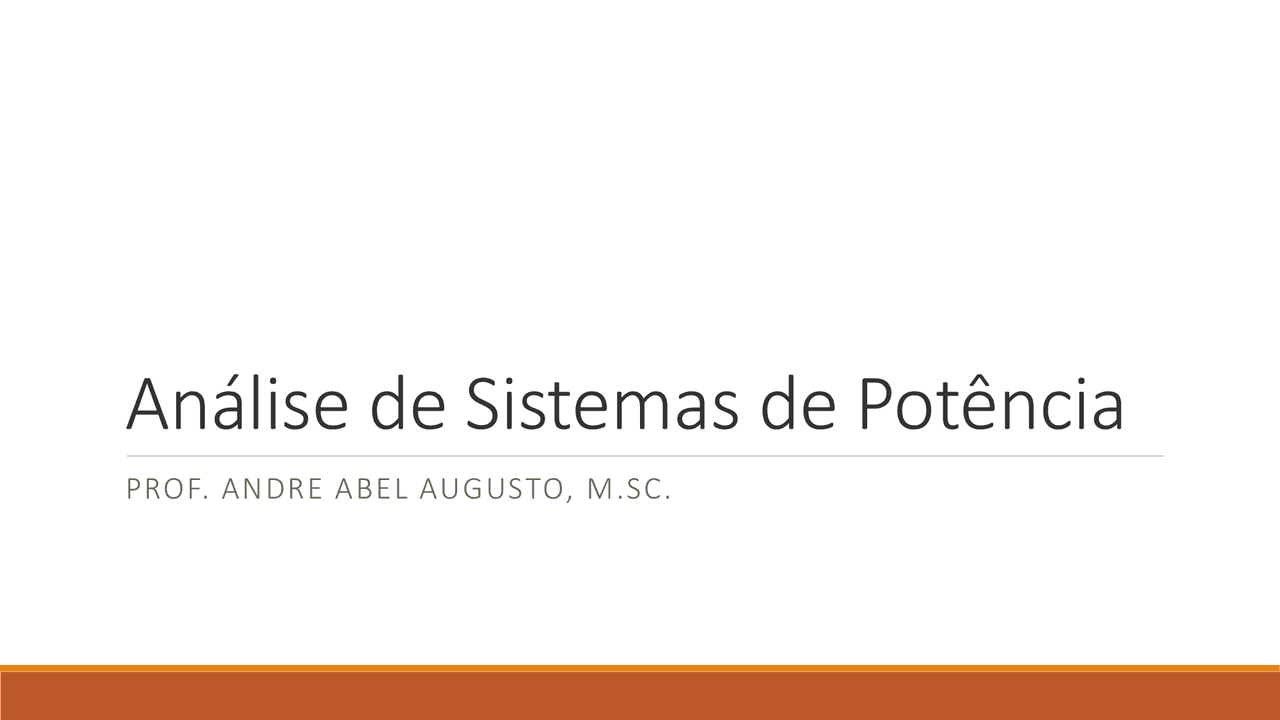 Análise De Sistemas De Potência Docsity