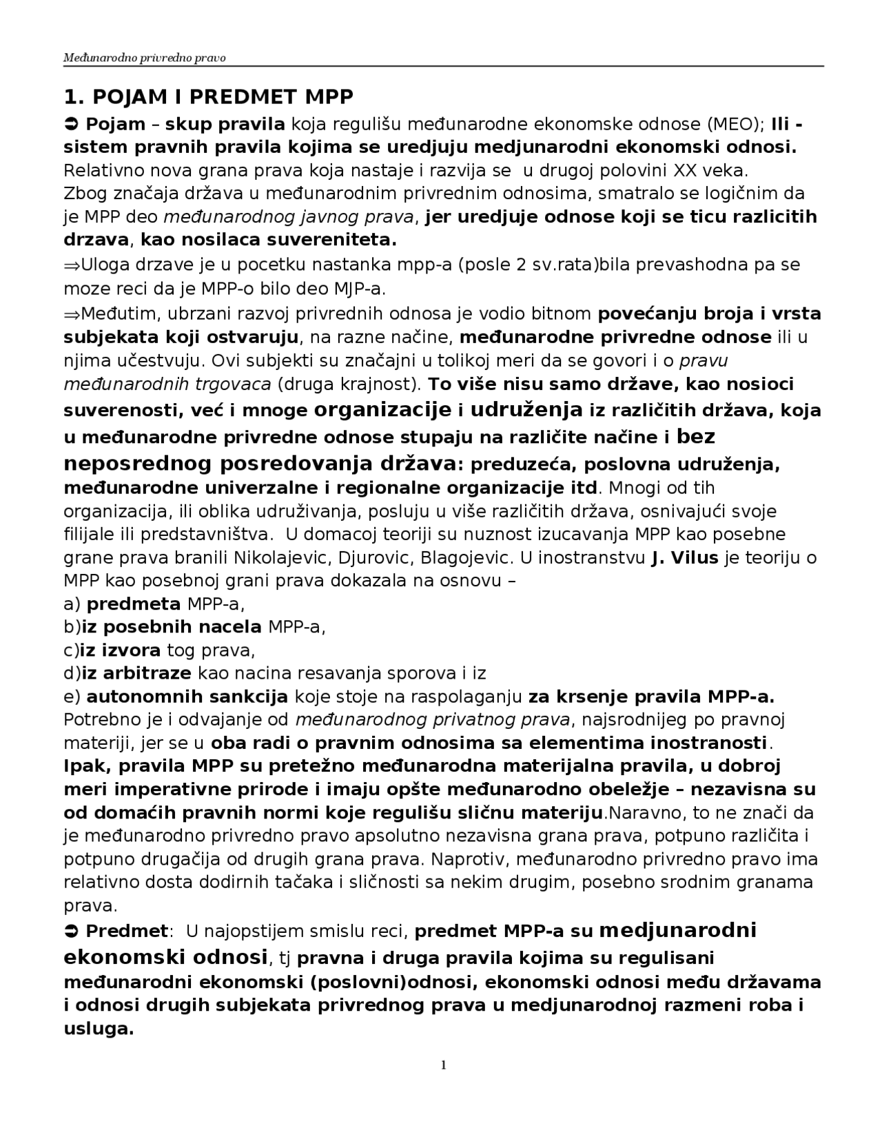 Skripta za privredno pravo | Esej' predlog Pravo - Docsity