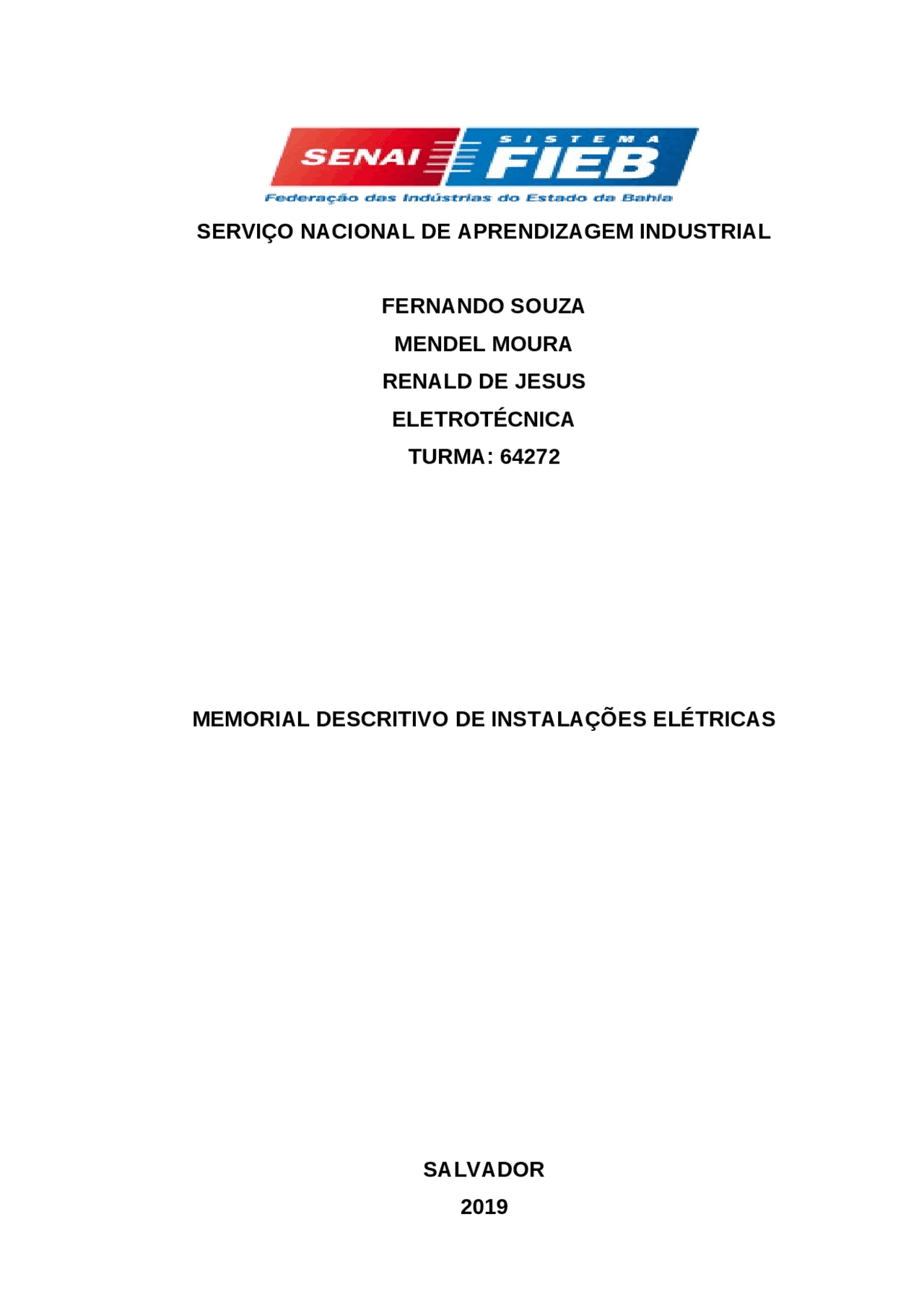 Relatorio Técnico De Um Projeto Eletrico Residencial Manuais