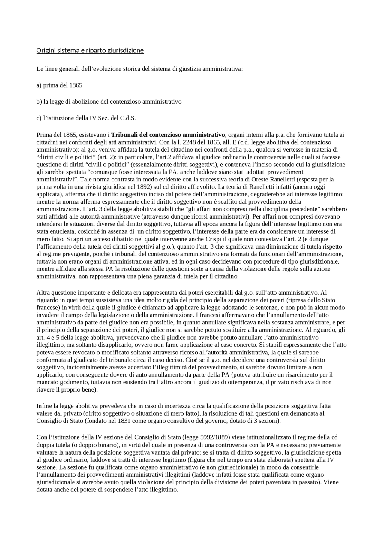 Riparto Giurisdizione Docsity