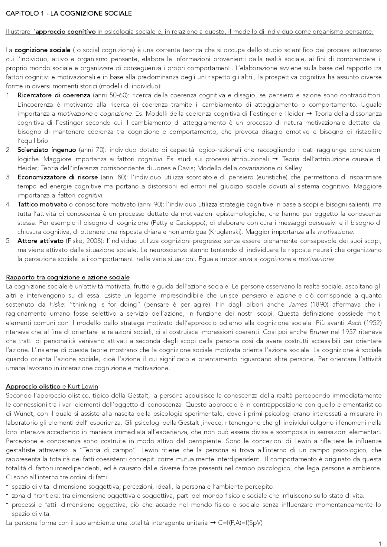 Riassunto Libro Psicologia Sociale Di Polmonari Cavazza Docsity