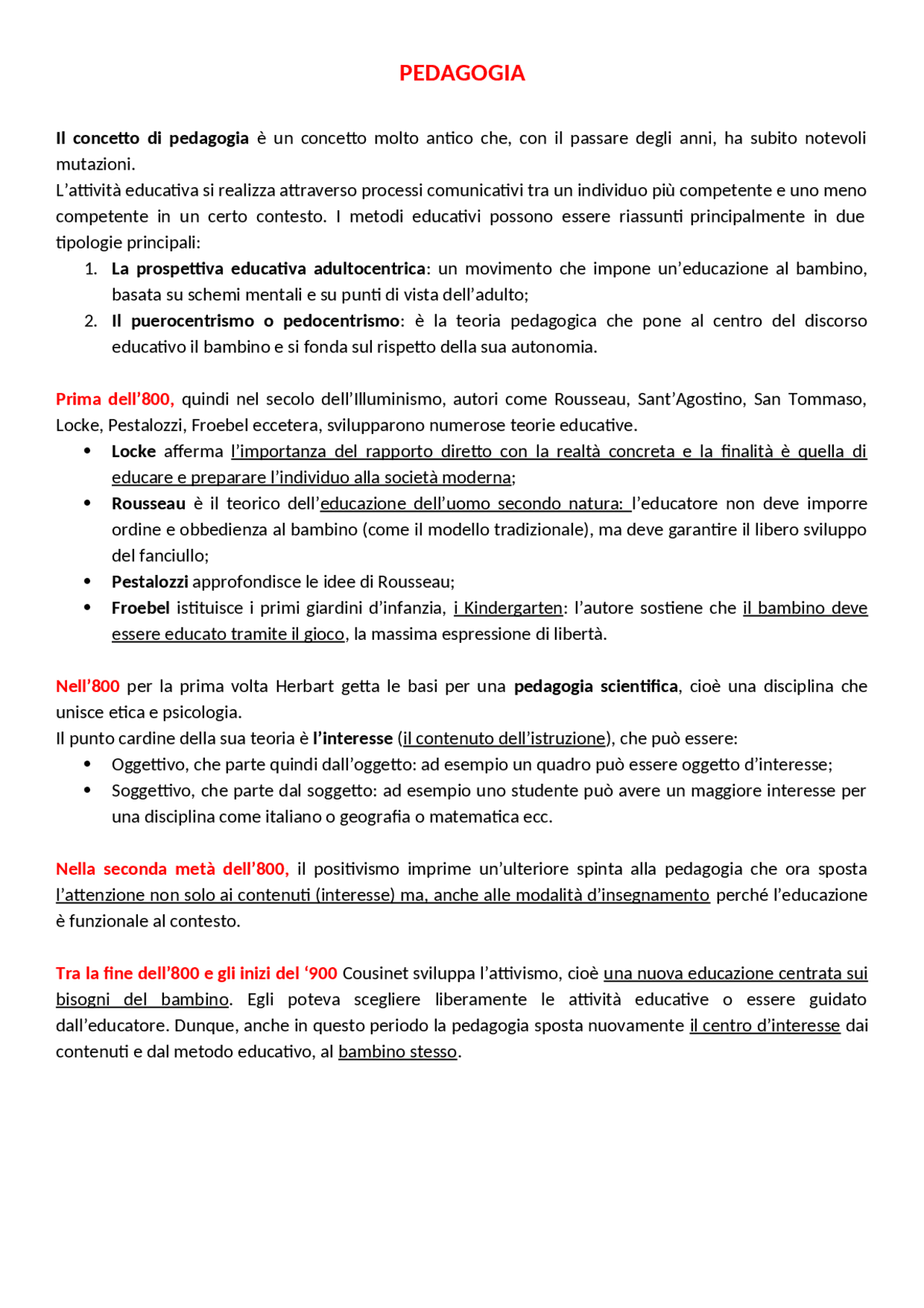 Pedagogia Modelli Educativi Inclusione E Integrazione Docsity